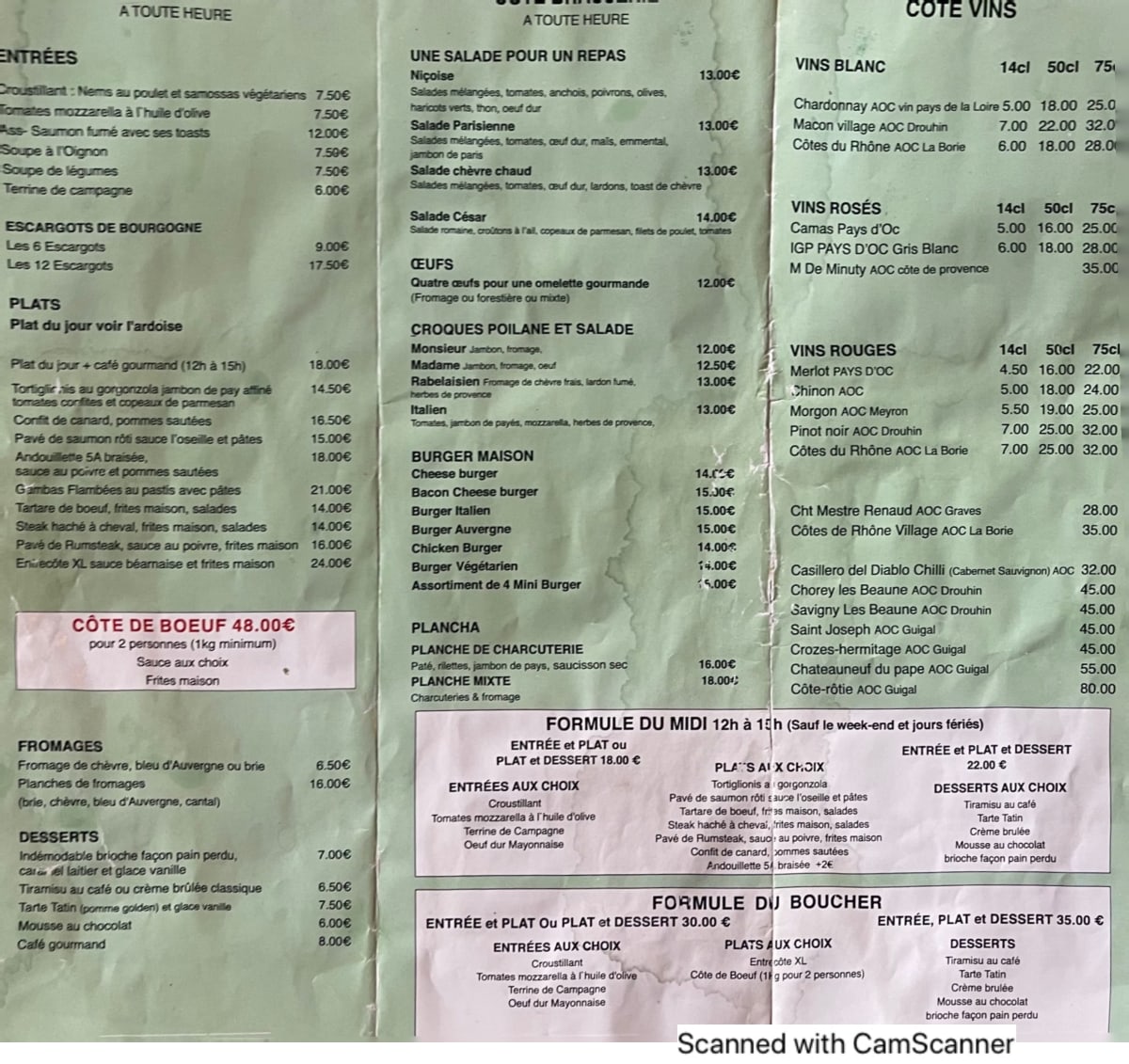 Menu 2024 - Le Saint Georges in Parijs | TheFork