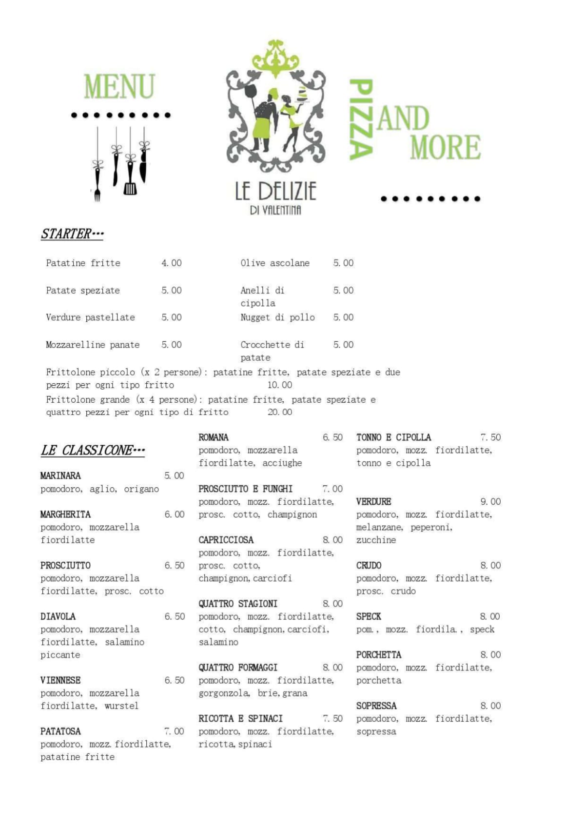 Menù completo e carta 2024 - Le Delizie a Annone Veneto | TheFork