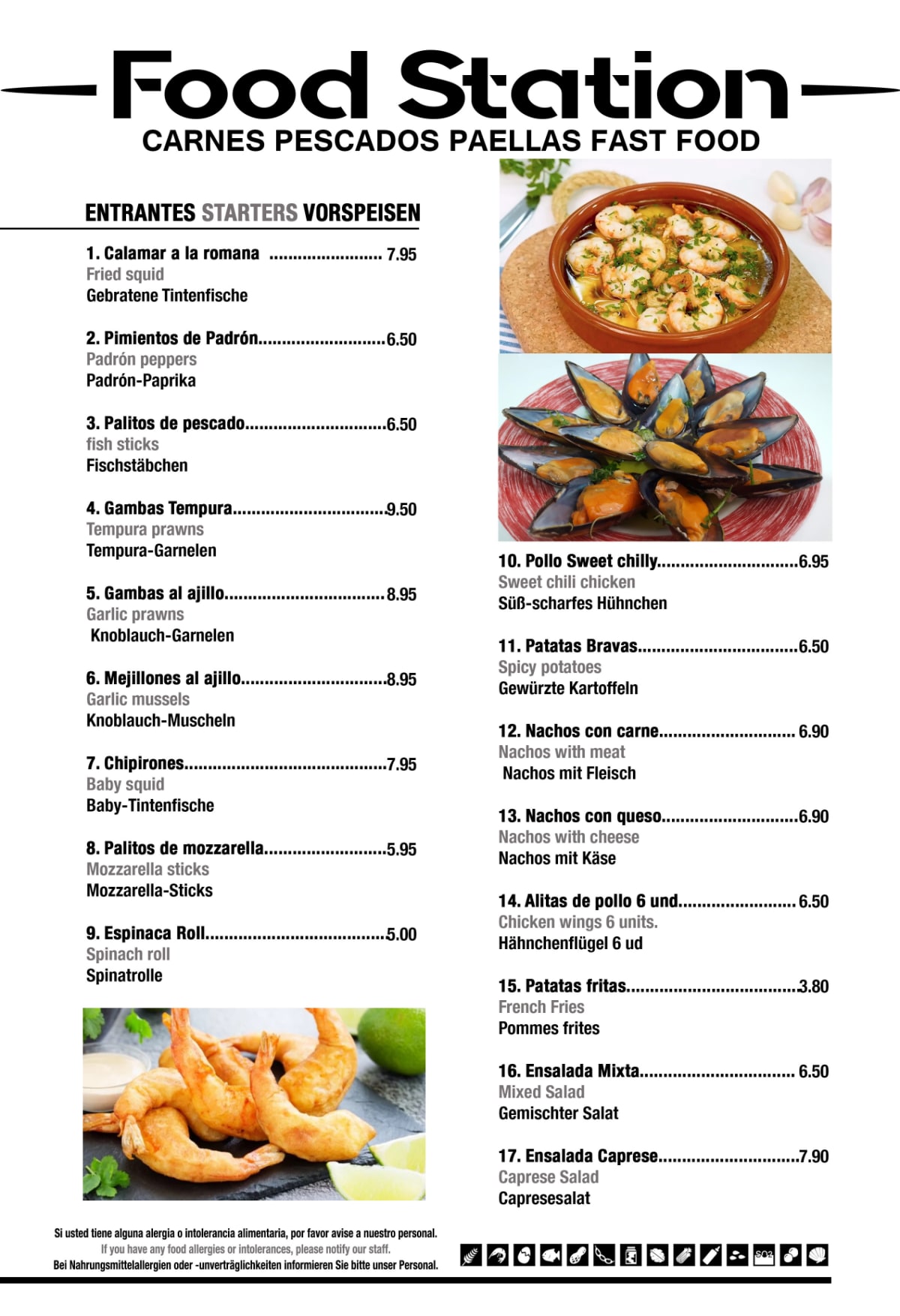 Menu 2024 - Food Station in Palma de Mallorca | TheFork