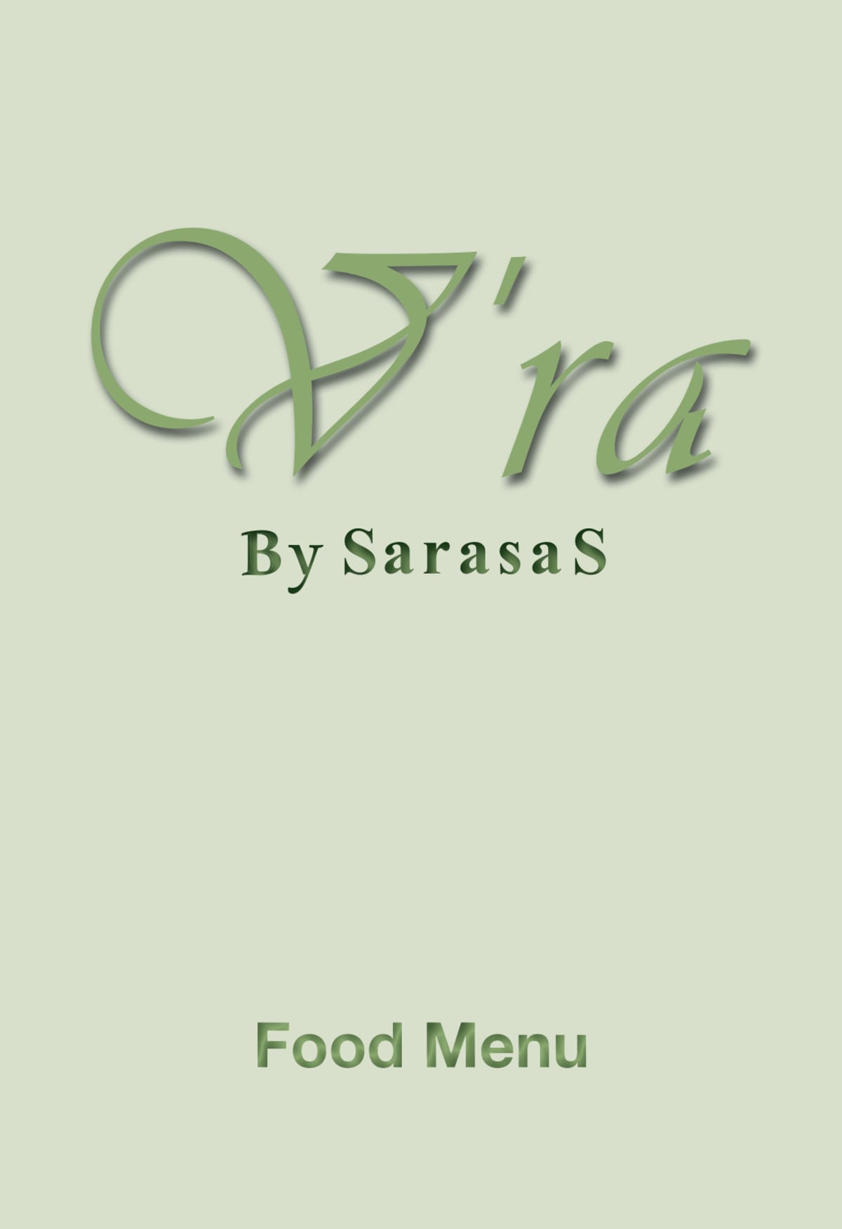 Menus 2024 - Vra by Sarasas in Pinner | TheFork