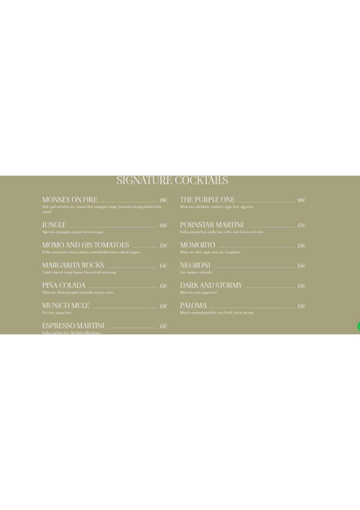 Carte et Menus 2024 - Nativo à Marbella | TheFork