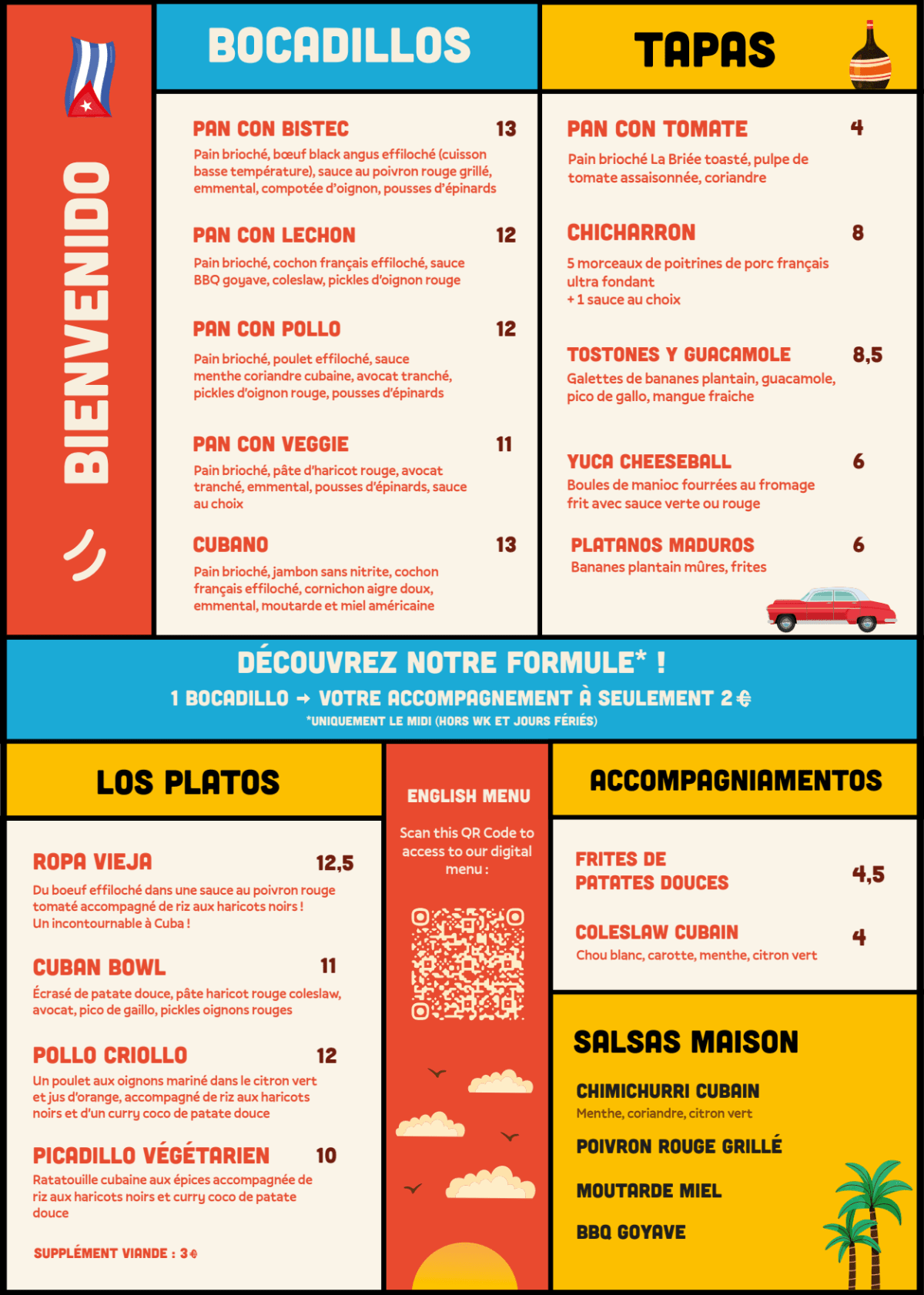 Menu 2024 - Little Havana Paris in Paris | TheFork