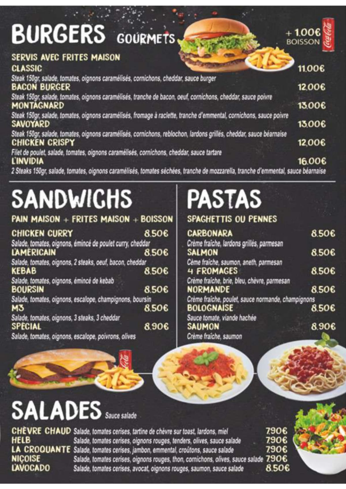 Carte et Menus 2024 - L’Invidia Street Food à Paris | TheFork