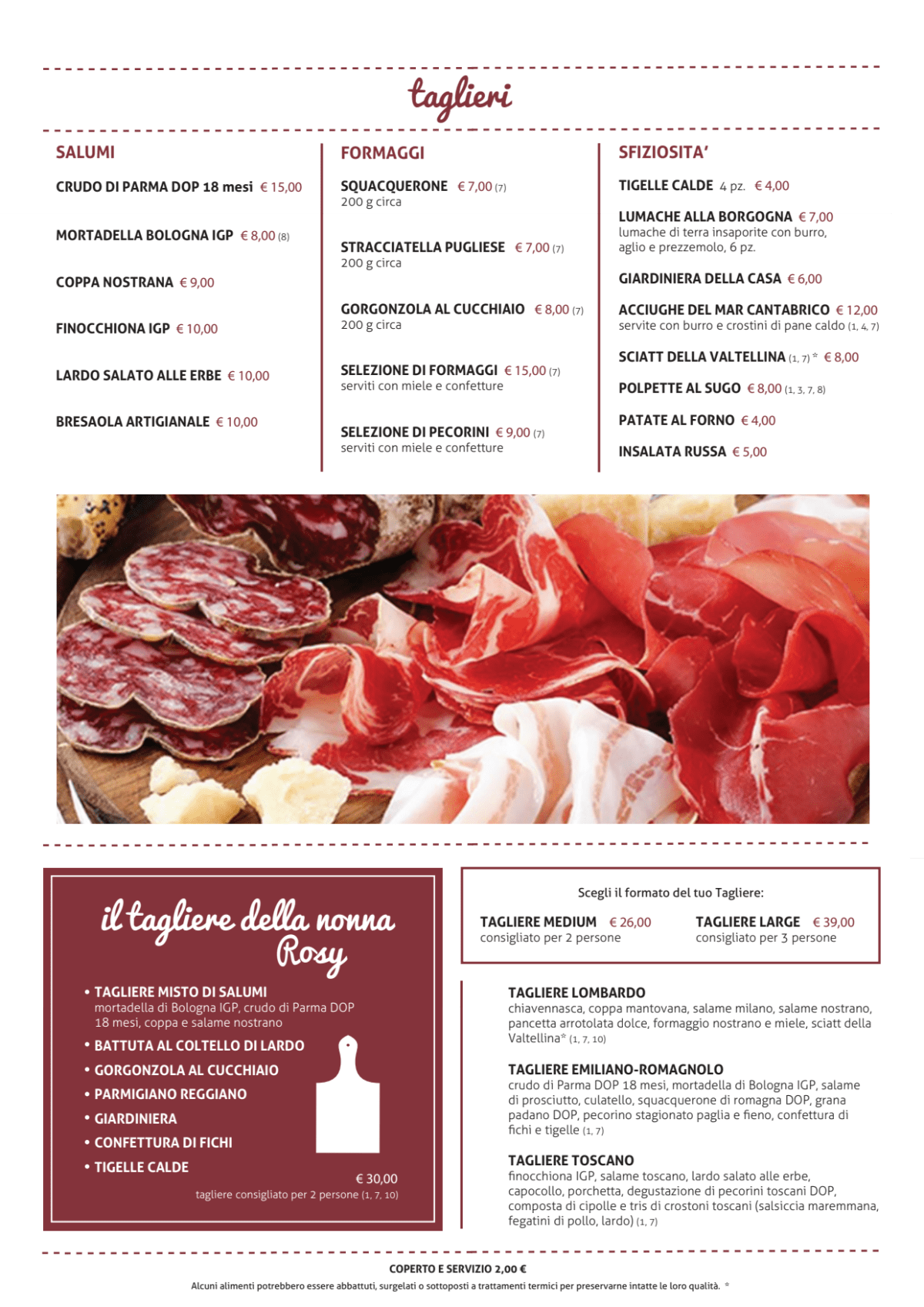 Menù completo e carta 2024 - Civico 13 Taglieritivo a Monza | TheFork