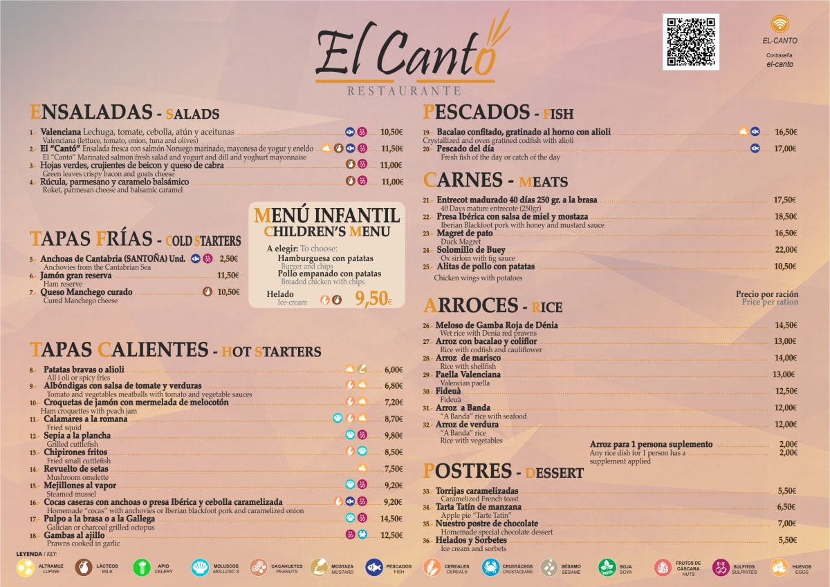 Menu 2024 - El Canto in Altomira | TheFork
