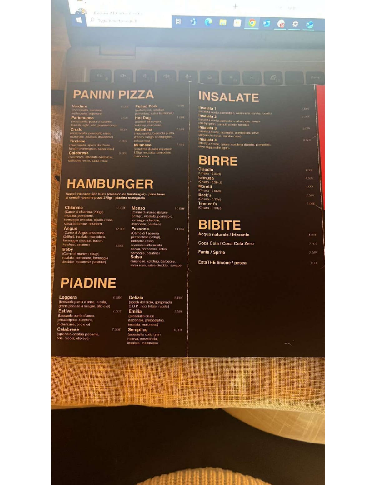 Carte et Menus 2024 - Da Claudio Pizza & Food à Basiano | TheFork