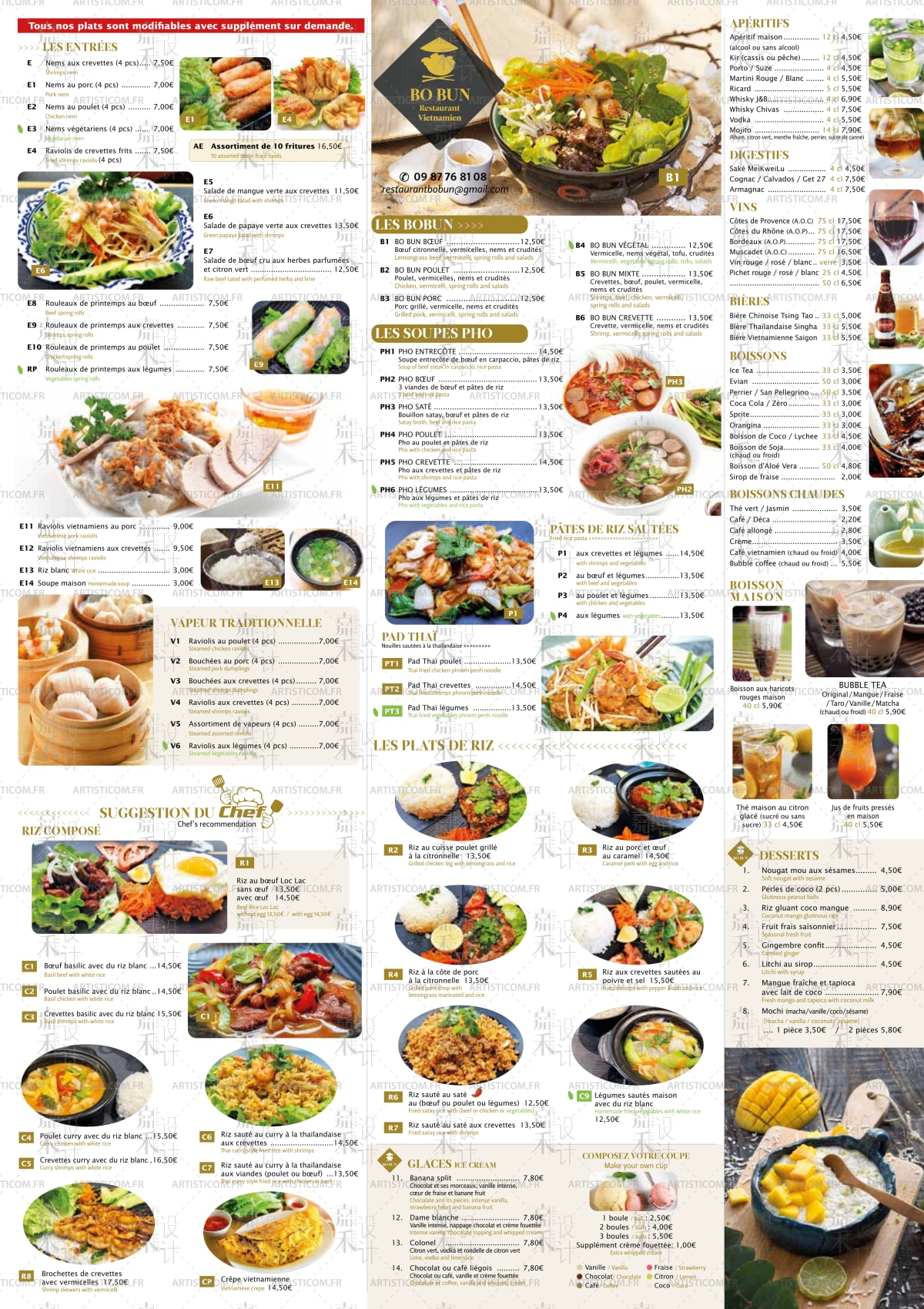 Carta y menù 2024 Actualizados - Bobun en Paris | TheFork