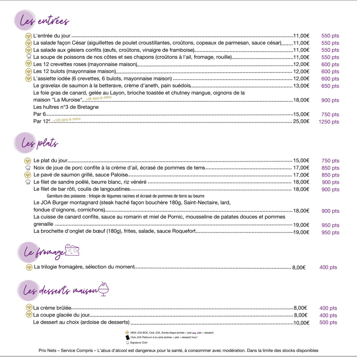 Menu 2023 - Le Cap in Saint-Brevin-les-Pins | TheFork