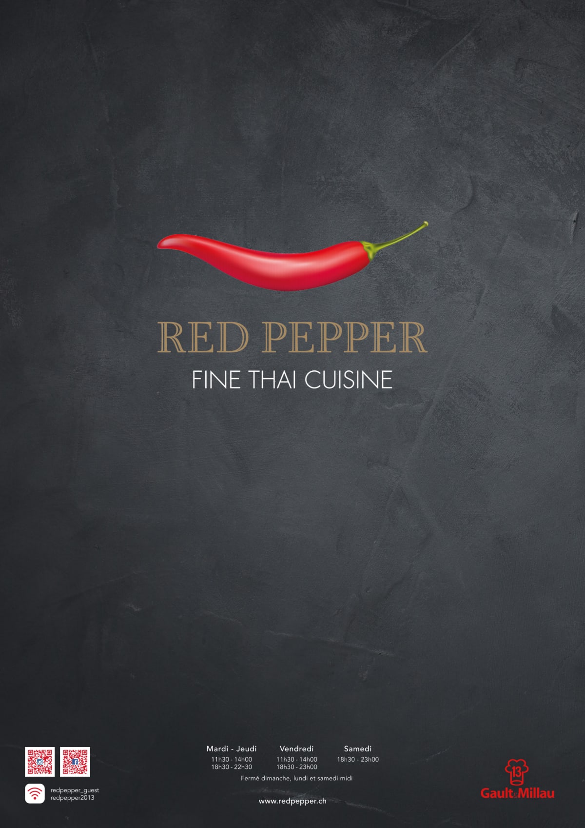 Menu 2024 - Red Pepper in Saint-Blaise | TheFork
