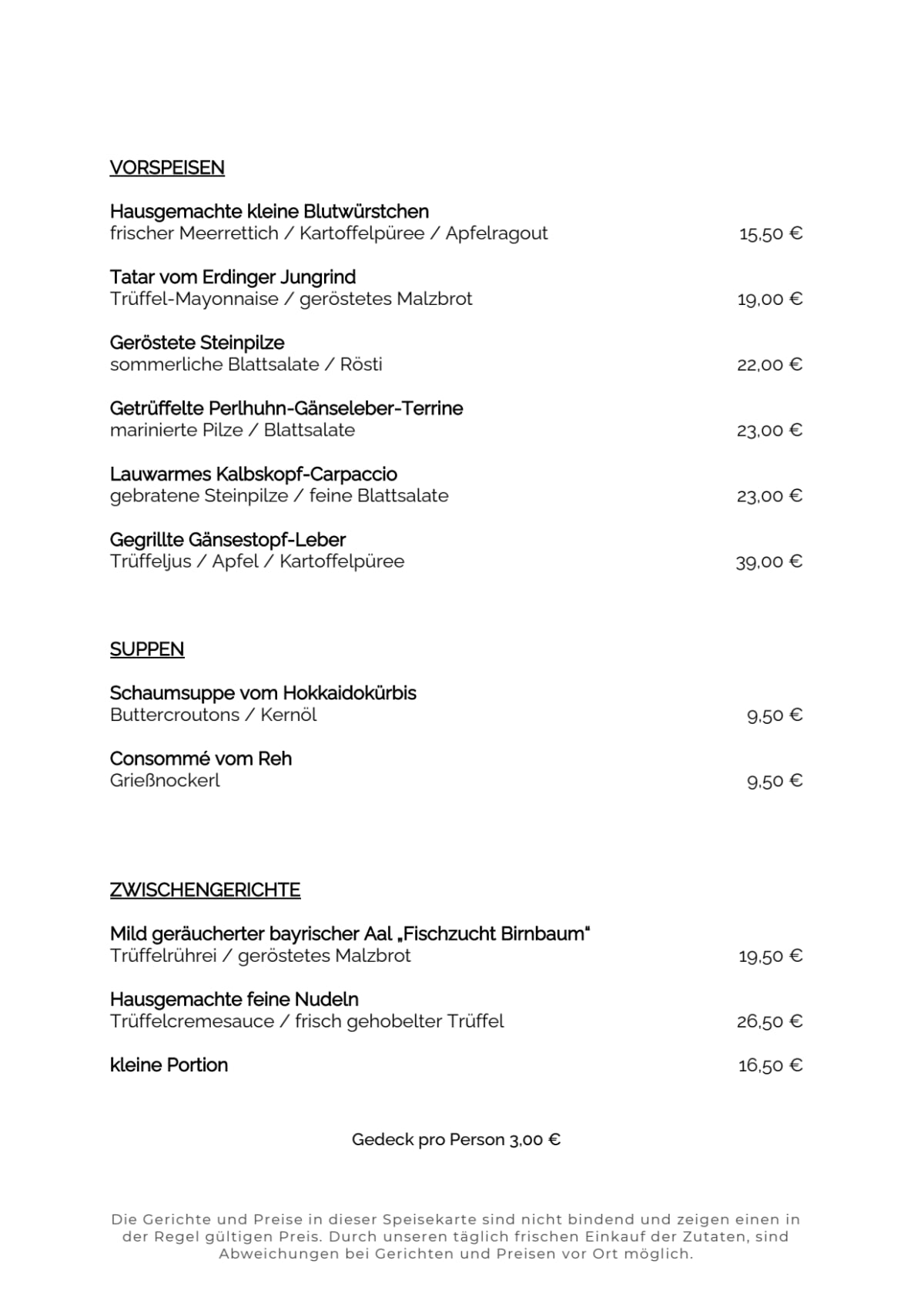 Menù completo e carta 2024 - Restaurant HALALI a Monaco (Germania ...