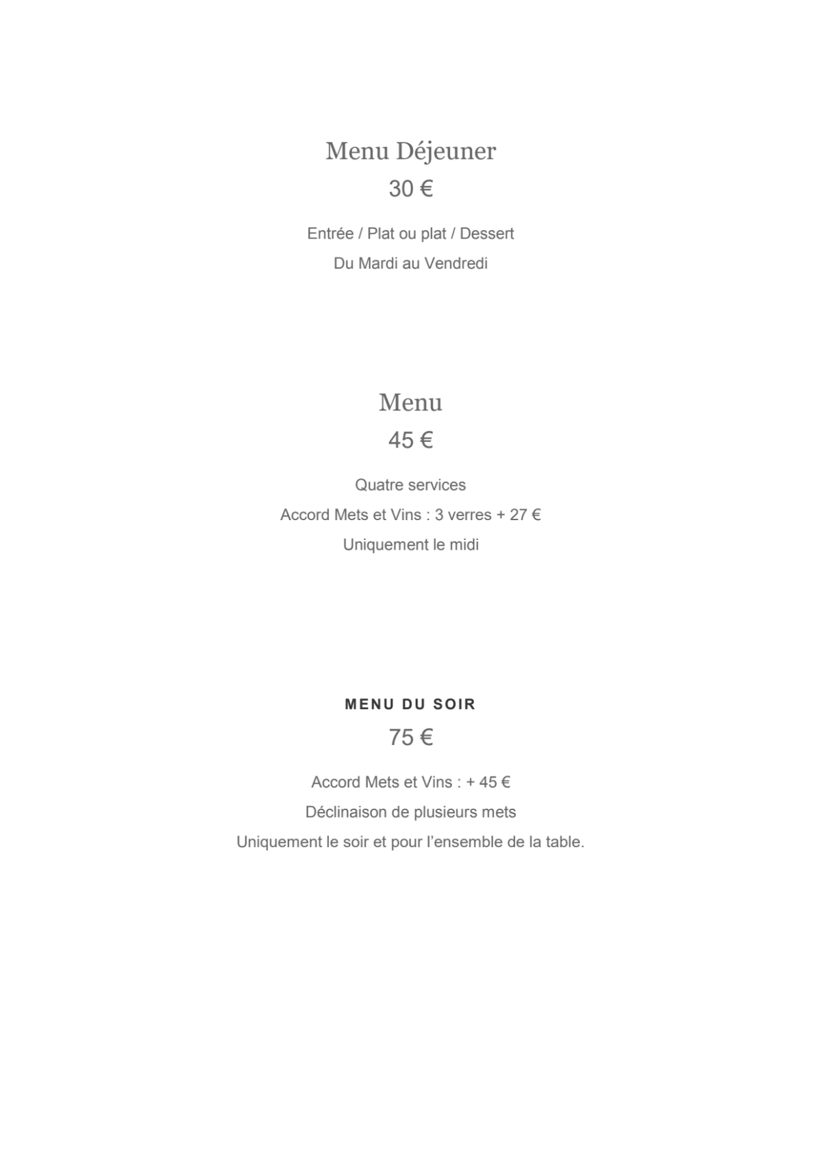 Menu 2024 - Pastis Restaurant in Montpellier | TheFork