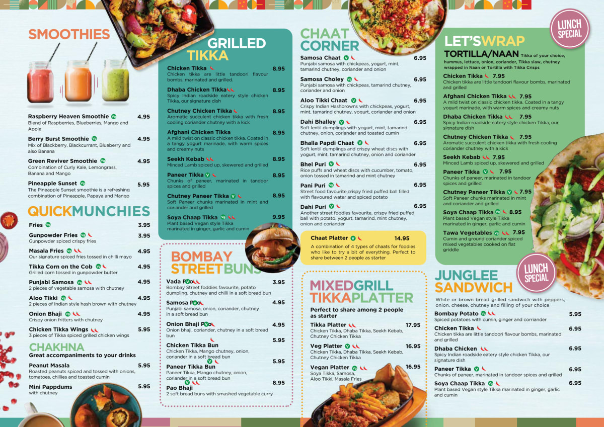 Menù completo e carta 2024 - Tikka Nation - Birmingham a Sutton Coldfield | TheFork