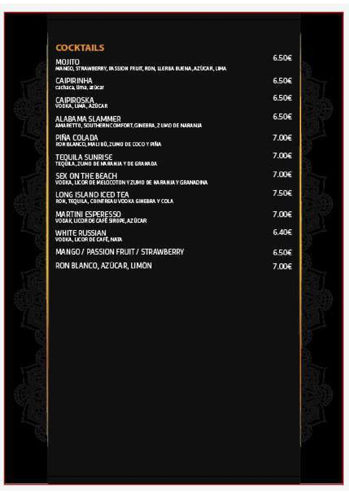 Carte et Menus 2024 - Royal à Salt | TheFork