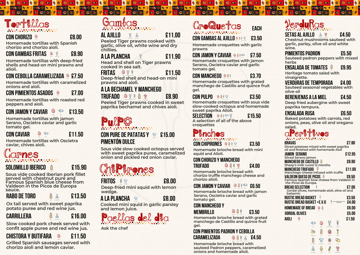 Carte et Menus 2024 - La Perla à Bath | TheFork