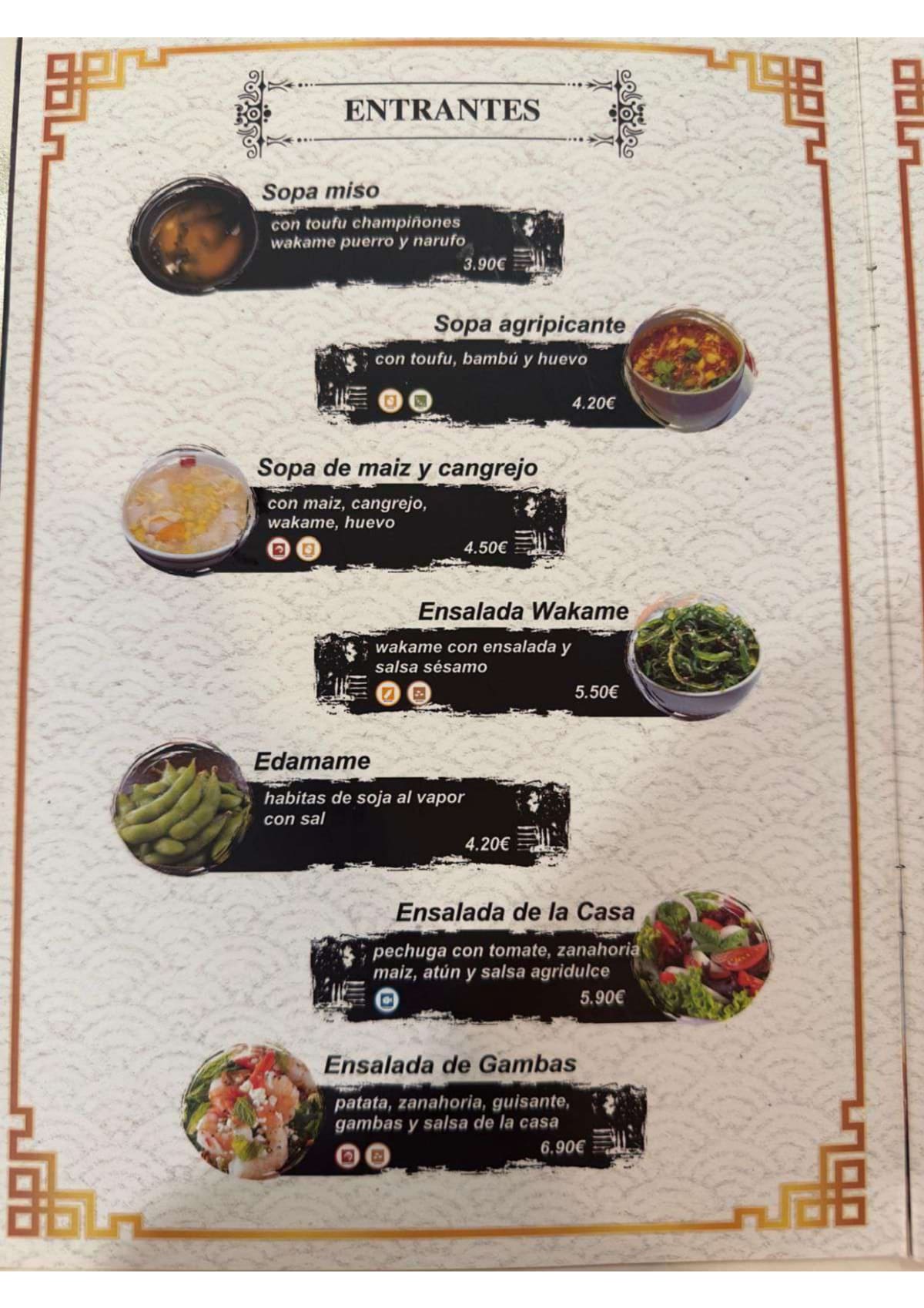 Menu 2024 - Asia Mix in Getafe | TheFork