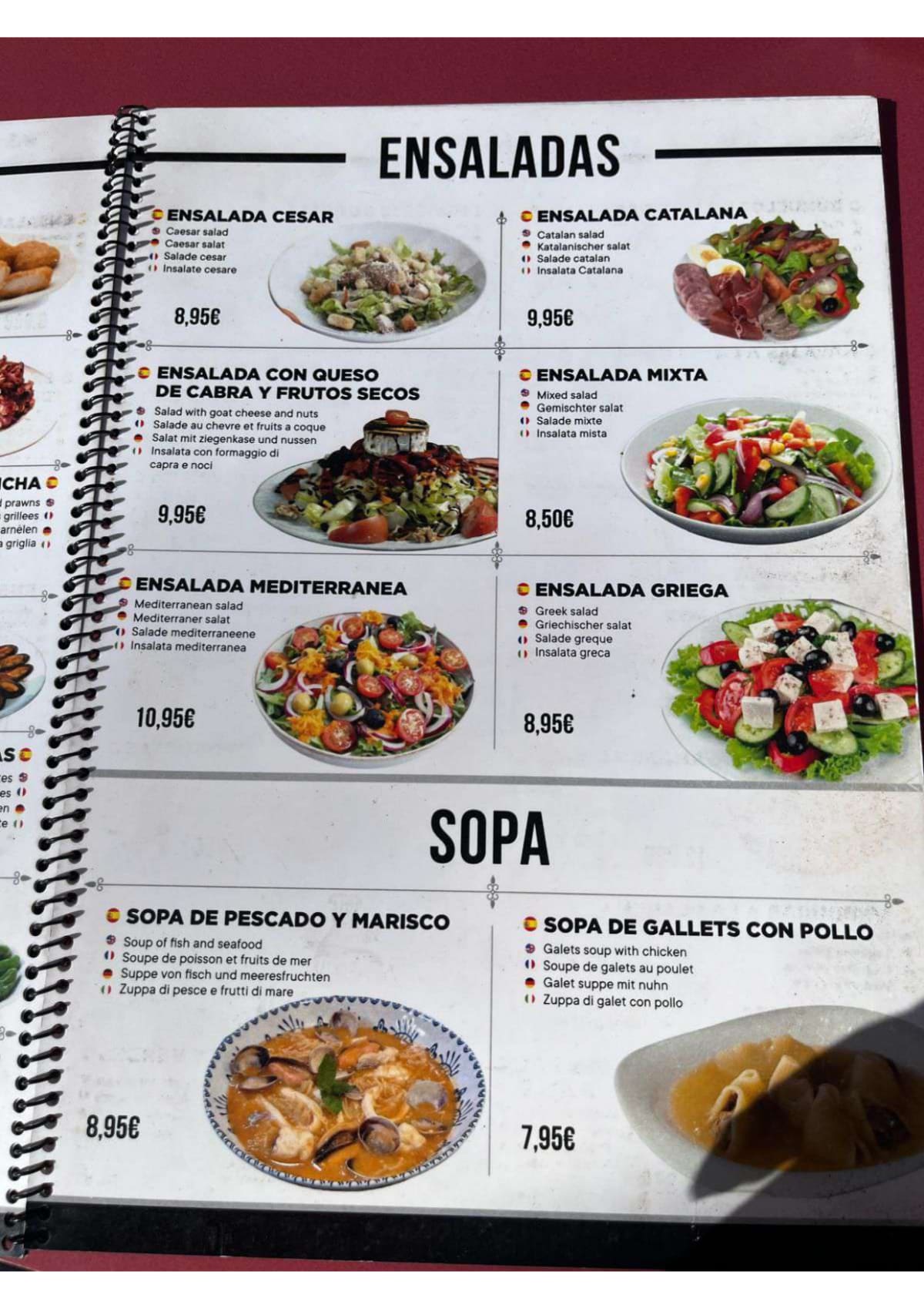 Menu 2024 - LA CEPA in Barcelona | TheFork