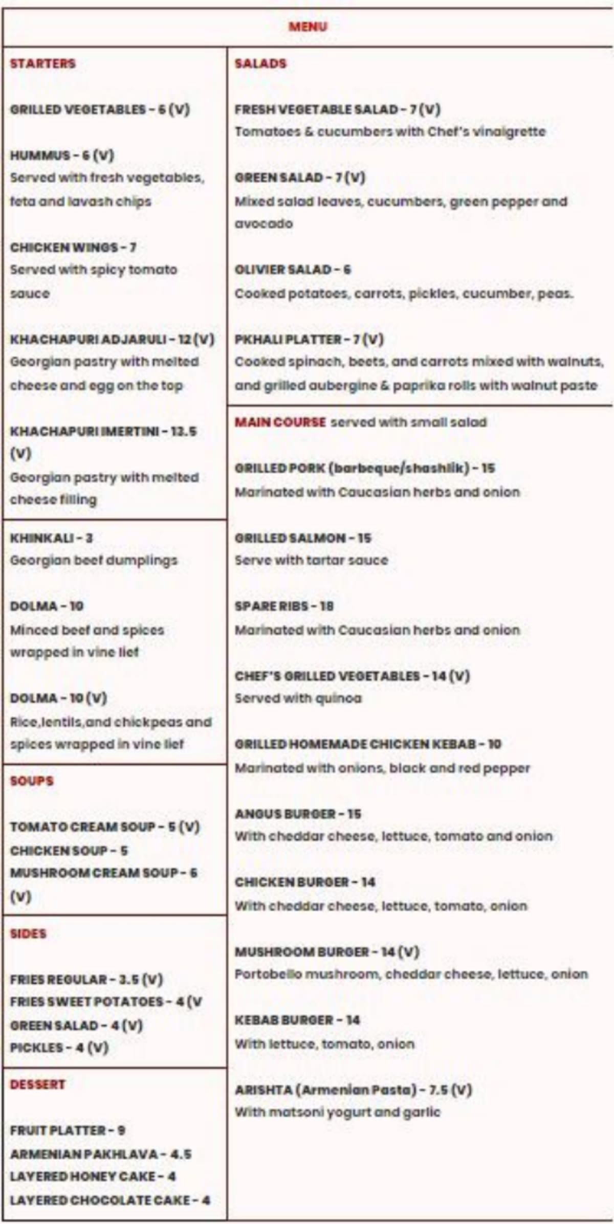 Carte et Menus 2024 - Restaurant Noah Lieven à Amsterdam | TheFork