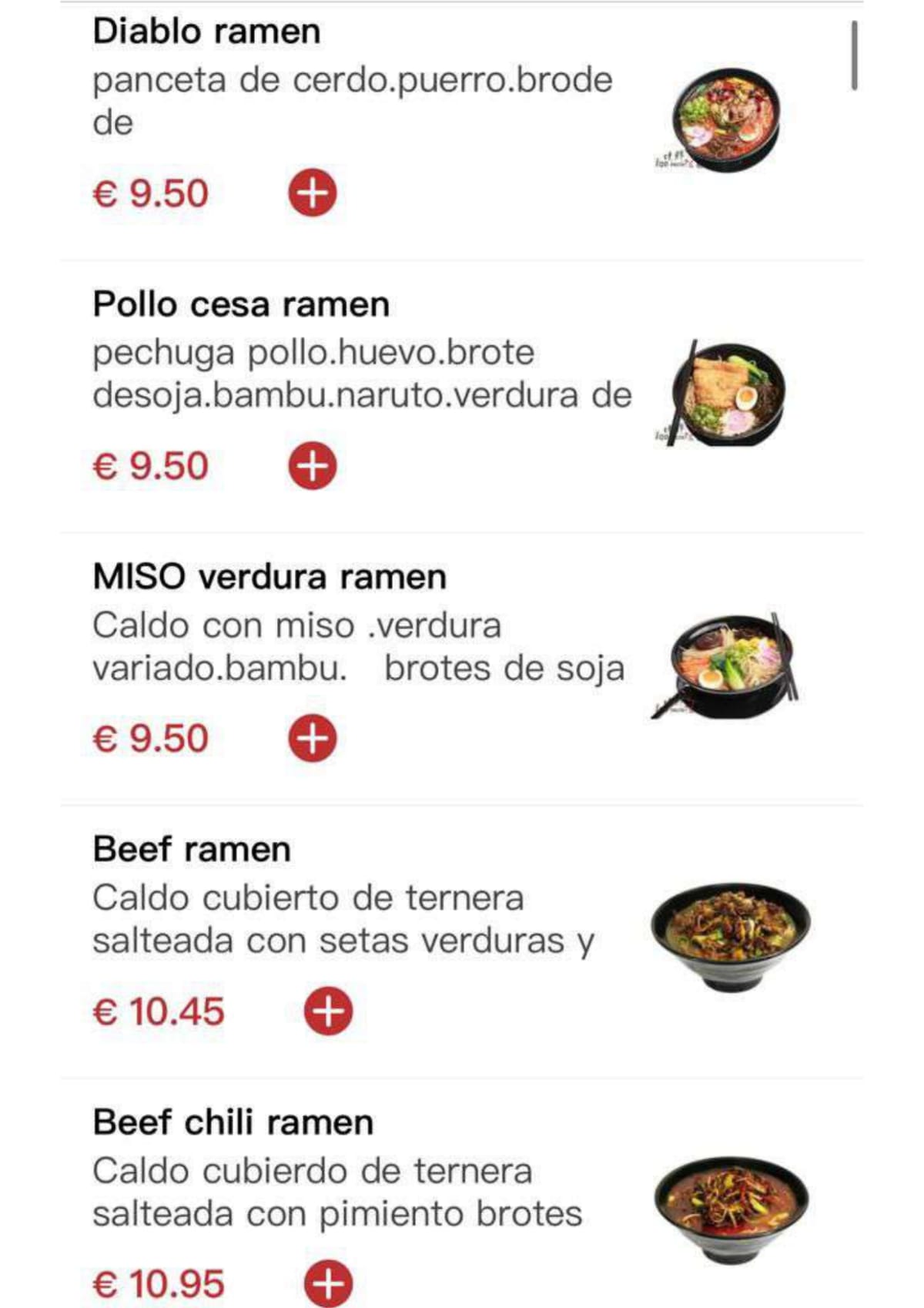 Menù completo e carta 2024 - Nuo Sushi & Ramen a Madrid | TheFork