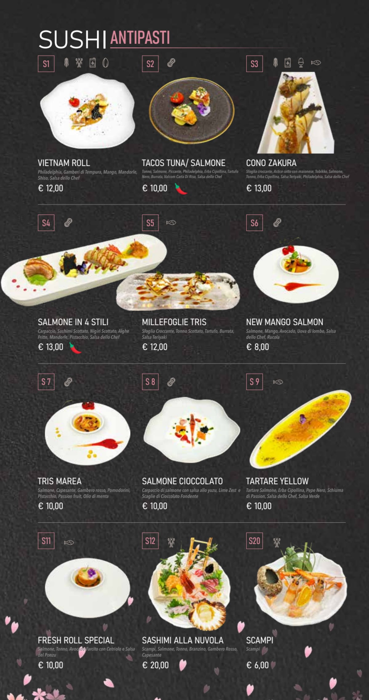 Carte et Menus 2024 - Zakura Sushi Restaurant à Pantigliate | TheFork