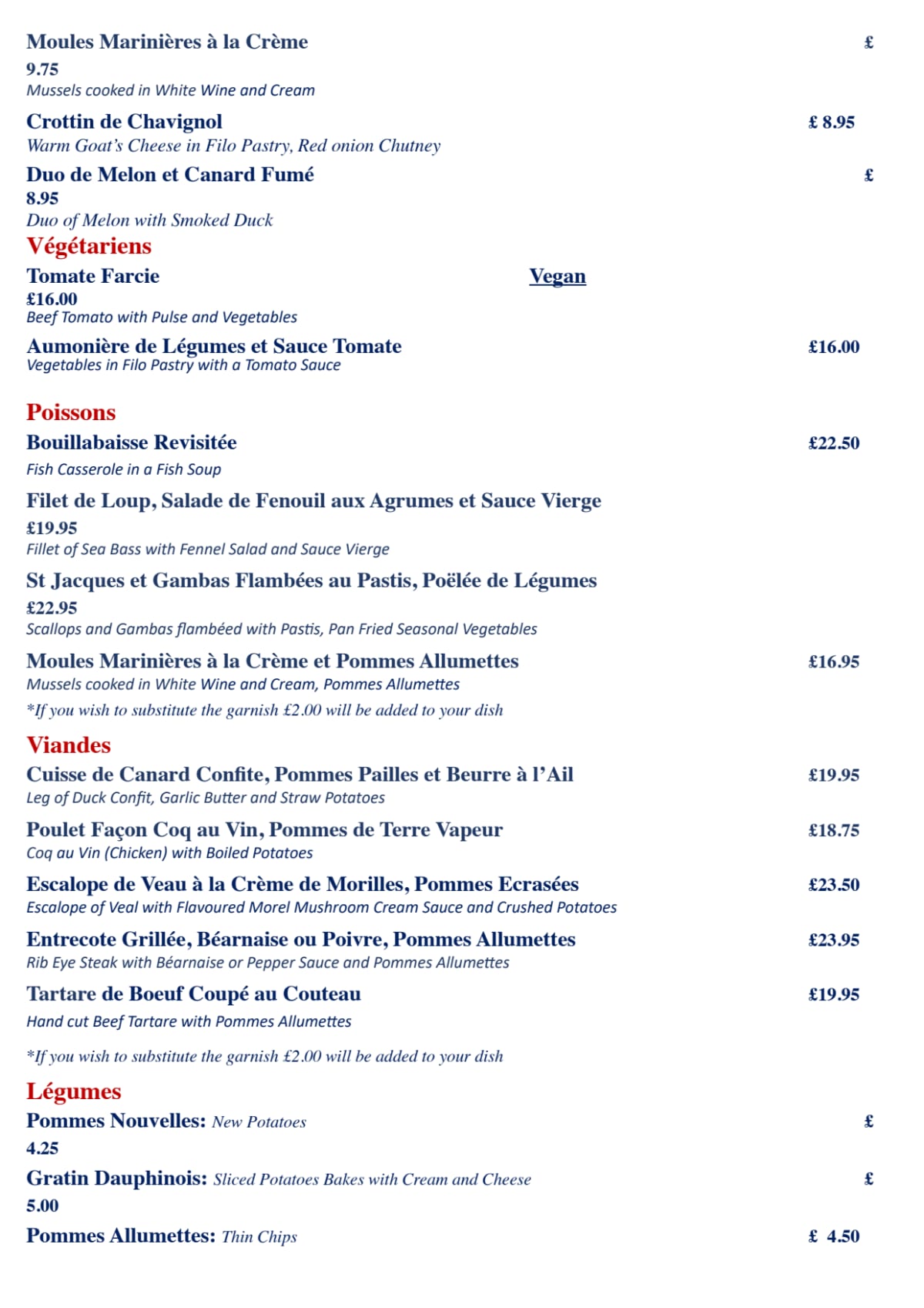 Menu 2024 - Isla Restaurant in London | TheFork