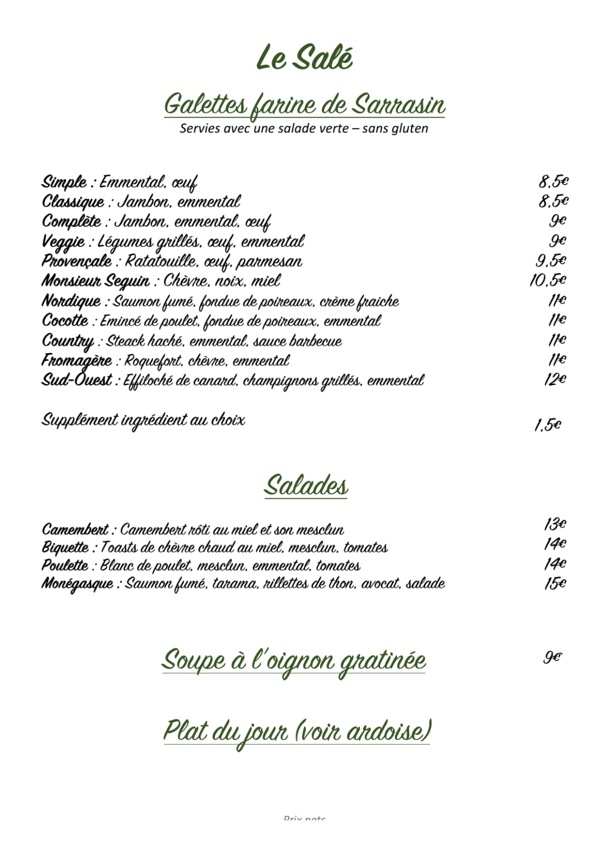 Carte et Menus 2023 - Pom'Cannelle à Paris | TheFork