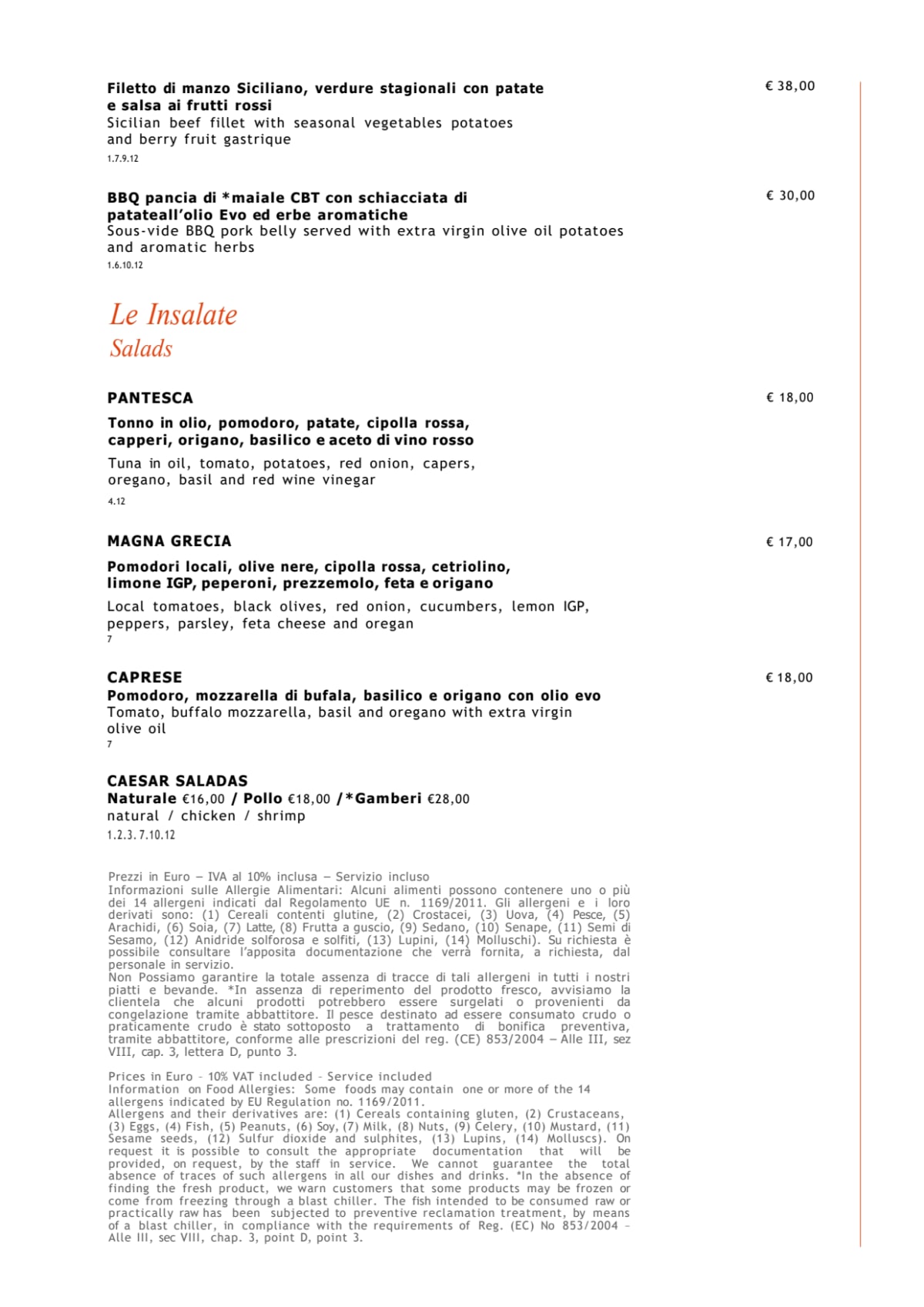 Carte et Menus 2024 - Il Cortile à Syracuse | TheFork