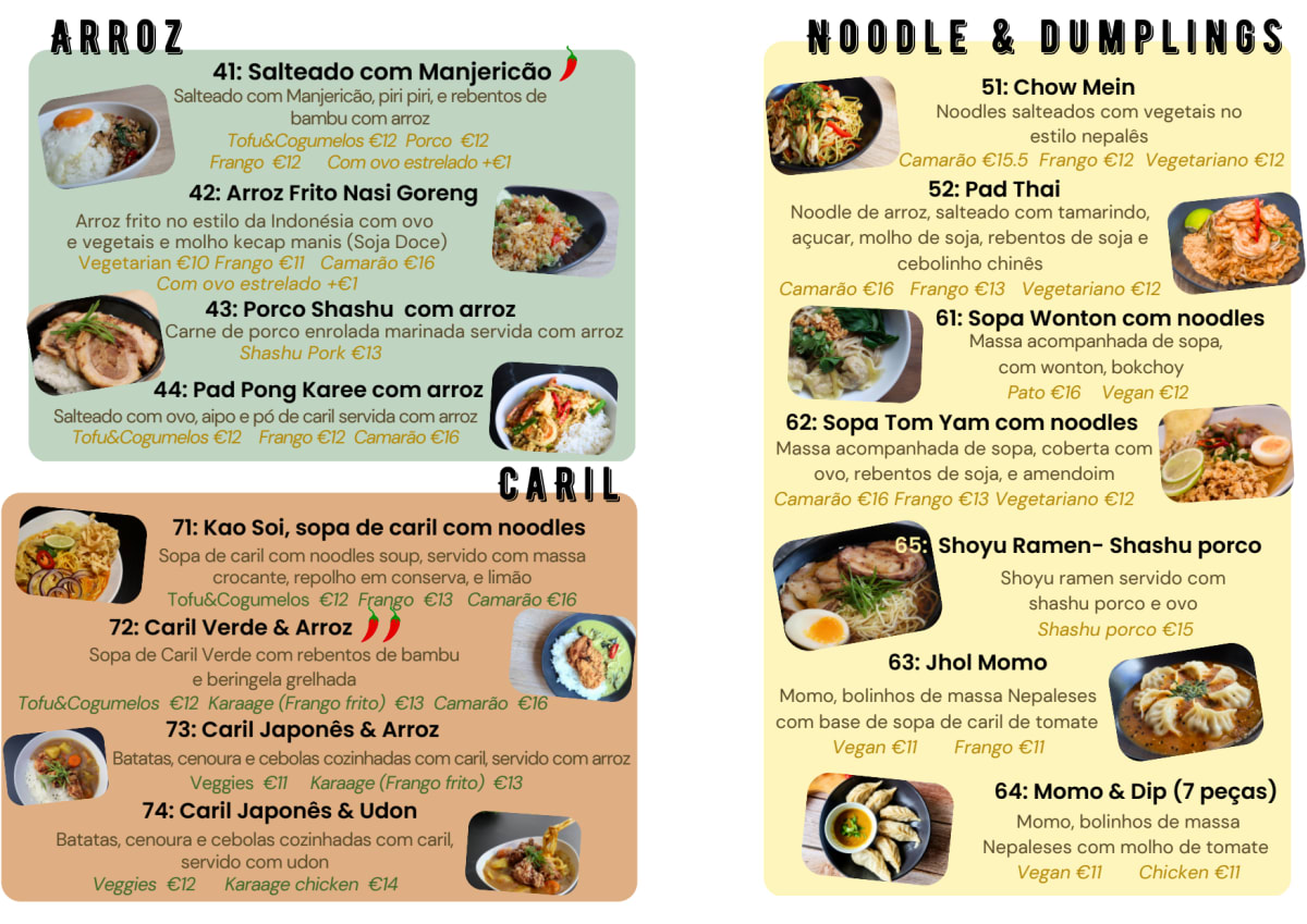 Menu 2024 - TAB - Take a Break em Porto | TheFork