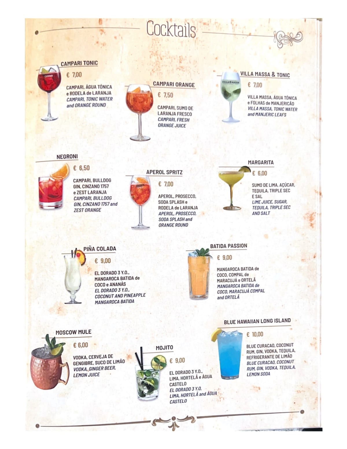 Menu 2024 - Al Garage in Lisbon | TheFork