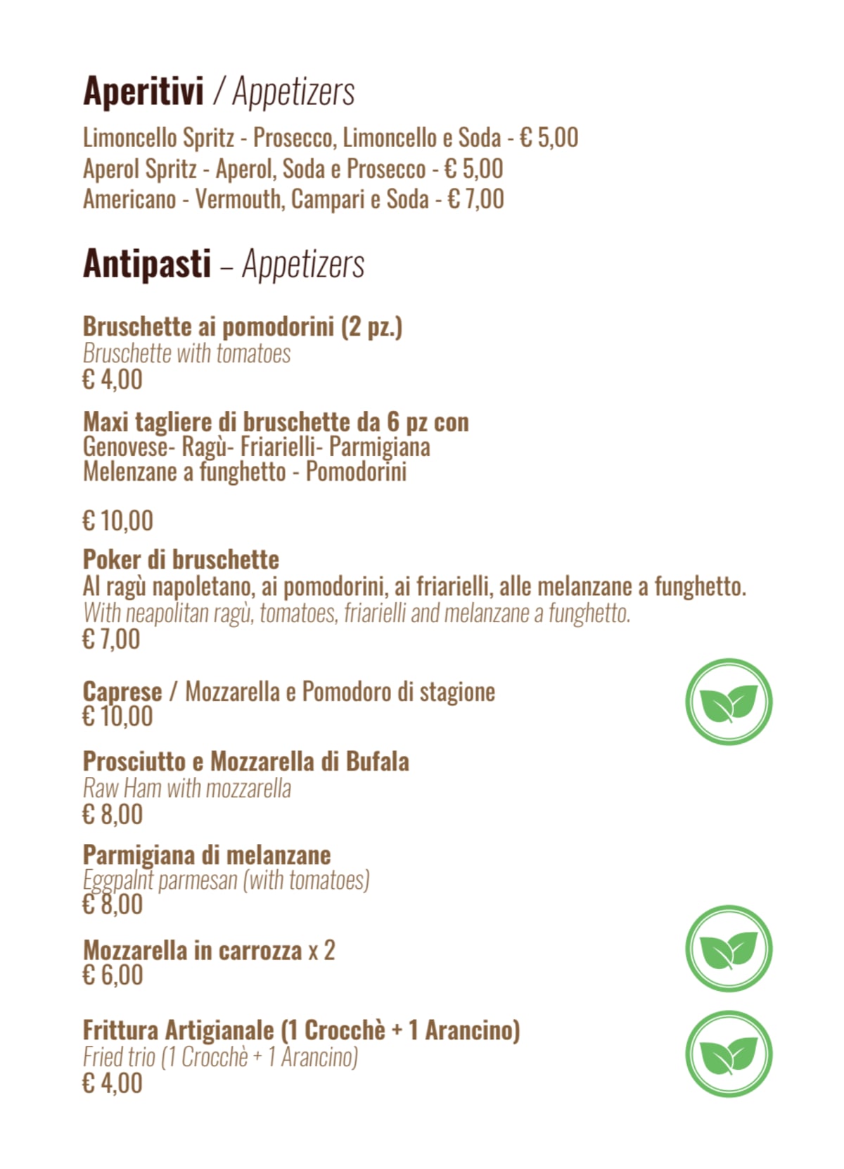 Menù completo e carta 2024 - Antica Trattoria del Nilo a Napoli | TheFork