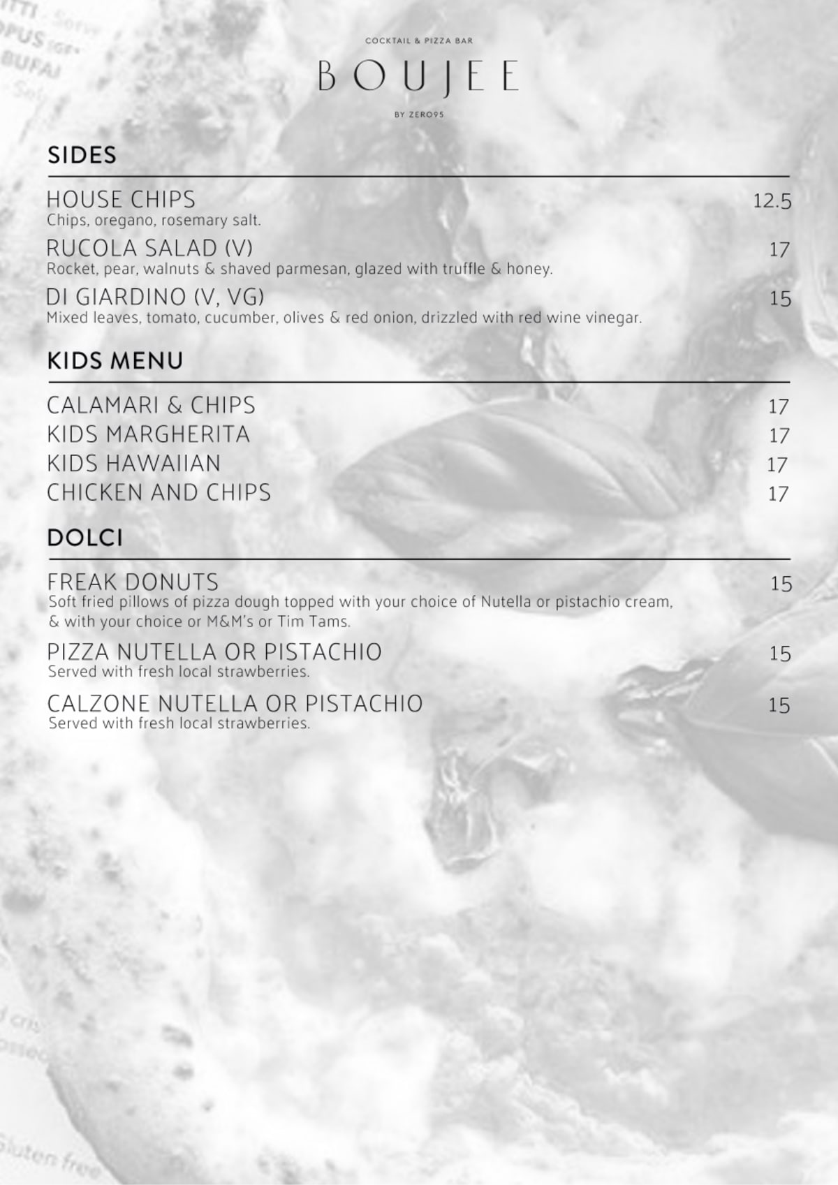 Carte et Menus 2024 - Boujee by Zero95 à Ringwood (VIC) | TheFork