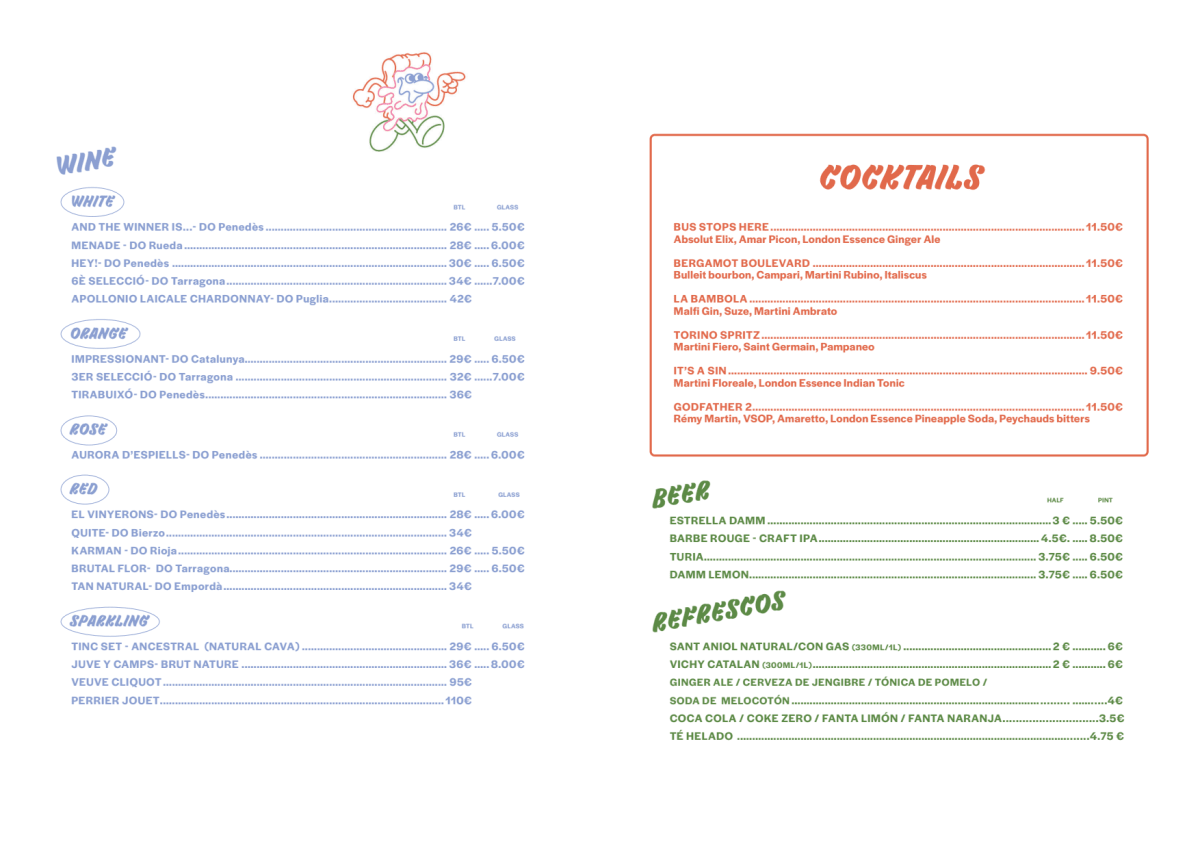 Menu 2024 - Four Corners in Barcelona | TheFork