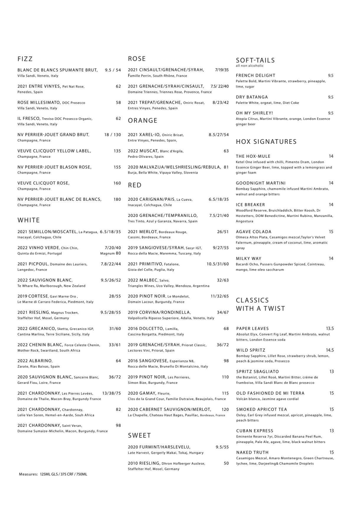 Menus 2024 - Albie in London | TheFork