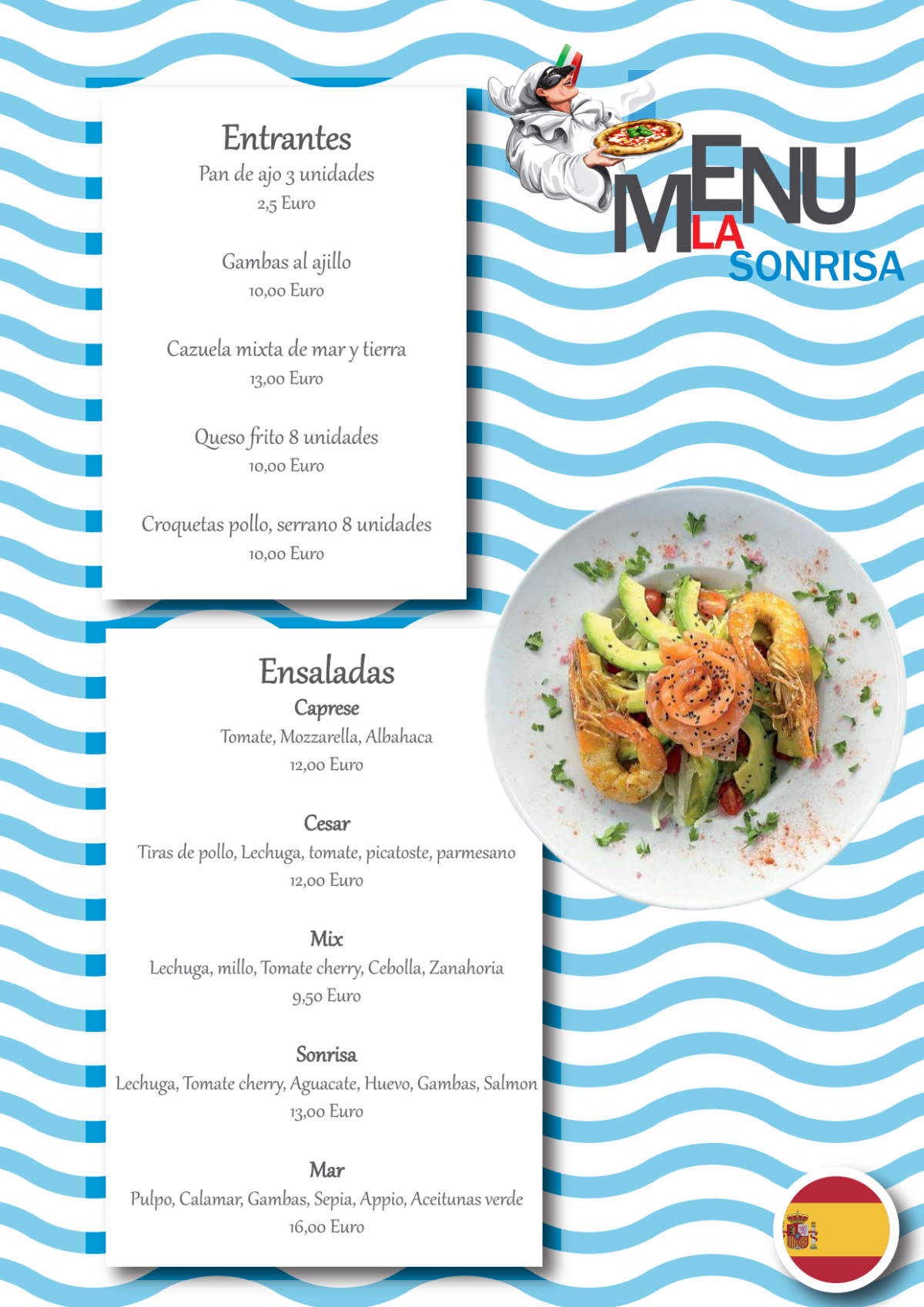 Menù completo e carta 2023 - La Sonrisa a Arrecife | TheFork