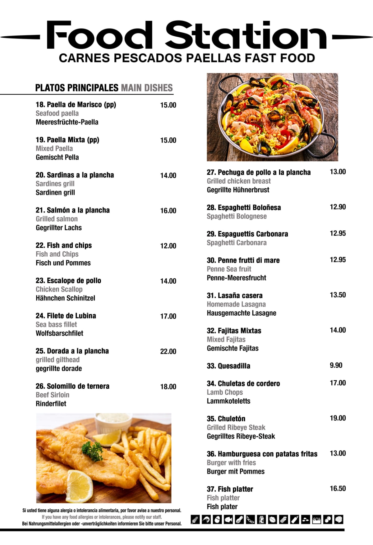 Menu 2024 - Food Station in Palma de Mallorca | TheFork