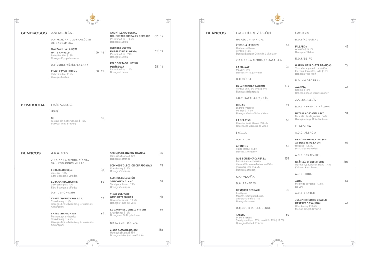 Carte et Menus 2024 - Canfranc Express - Canfranc Estación, a Royal ...