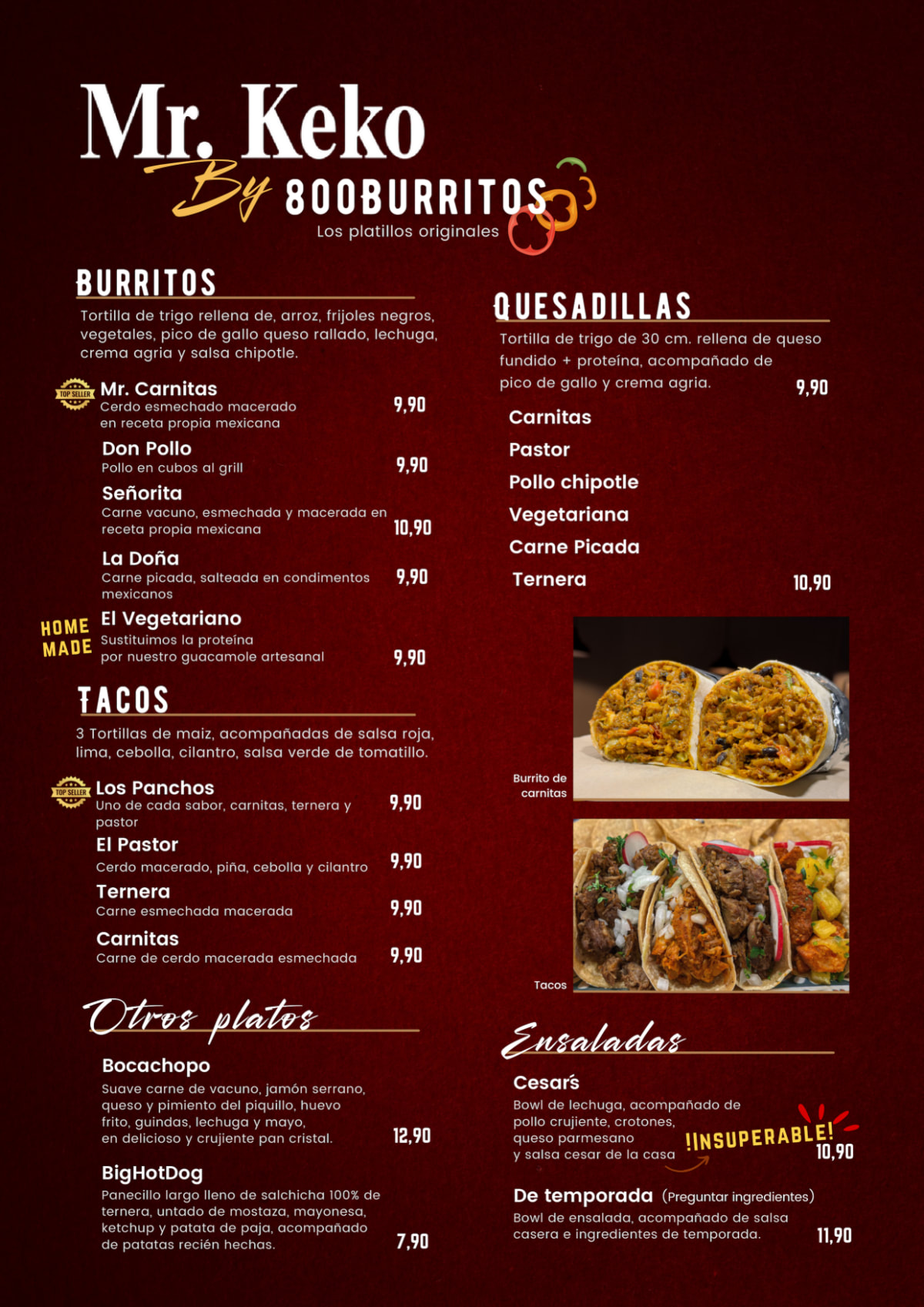 Meny 2024 - Mr. Keko i Madrid | TheFork