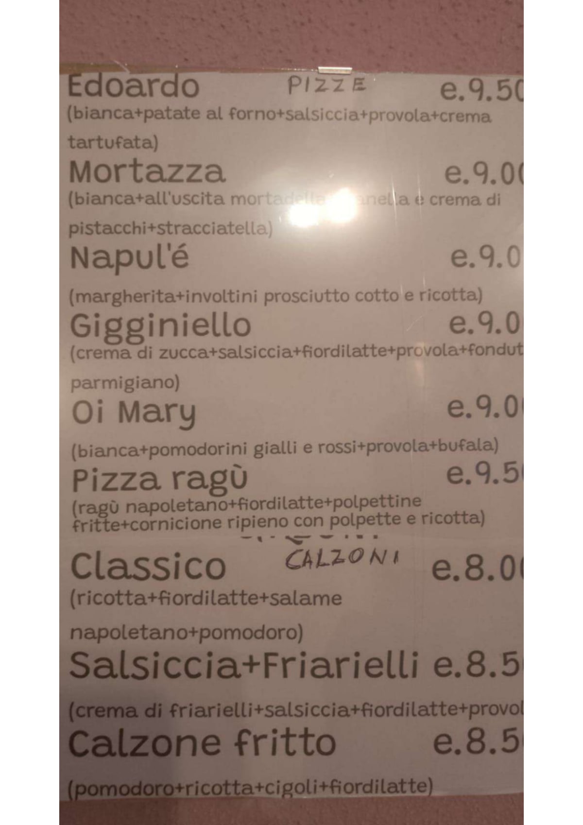 Menù completo e carta 2024 - Pizzeria Napule' a Montagnano | TheFork