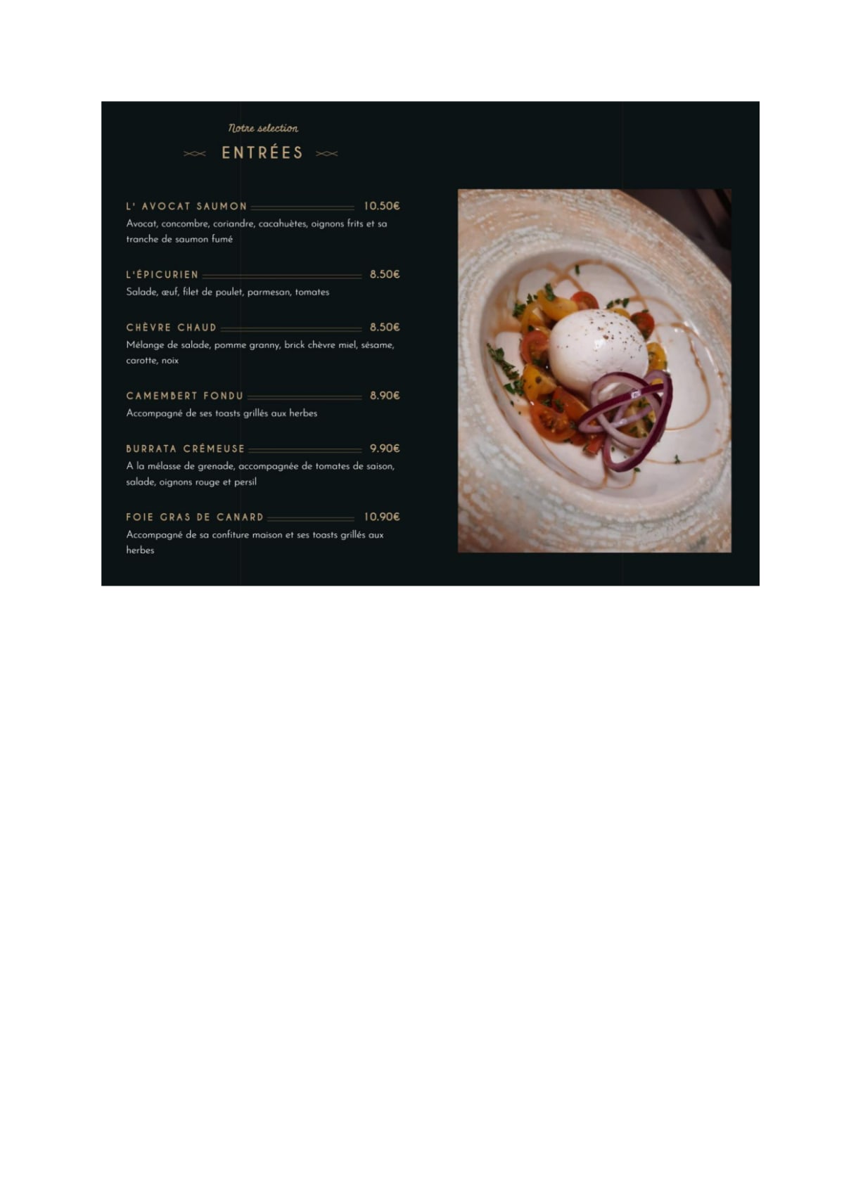 Menu 2024 - L'epicurien in Étupes | TheFork