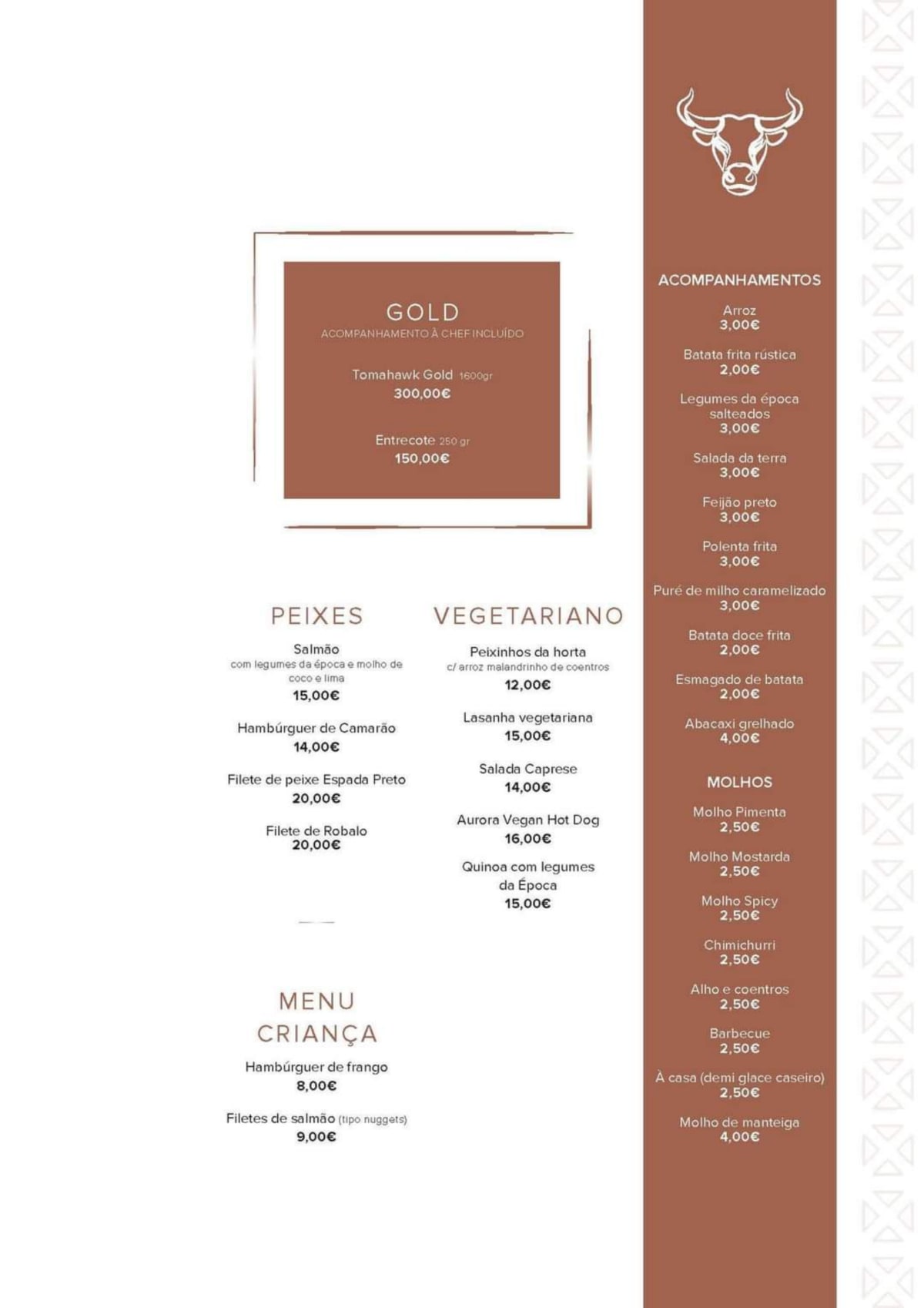 Menus 2024 - Aurora Steakhouse in Tavira | TheFork