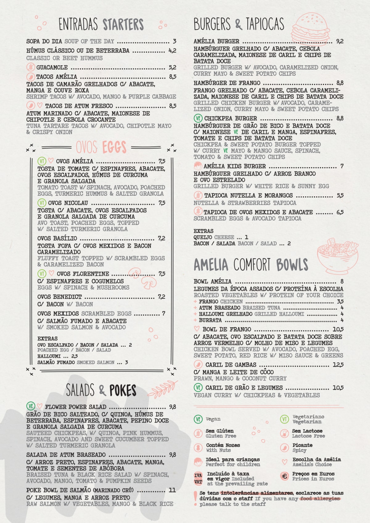 Menu 2023 - Amélia in Lissabon | TheFork