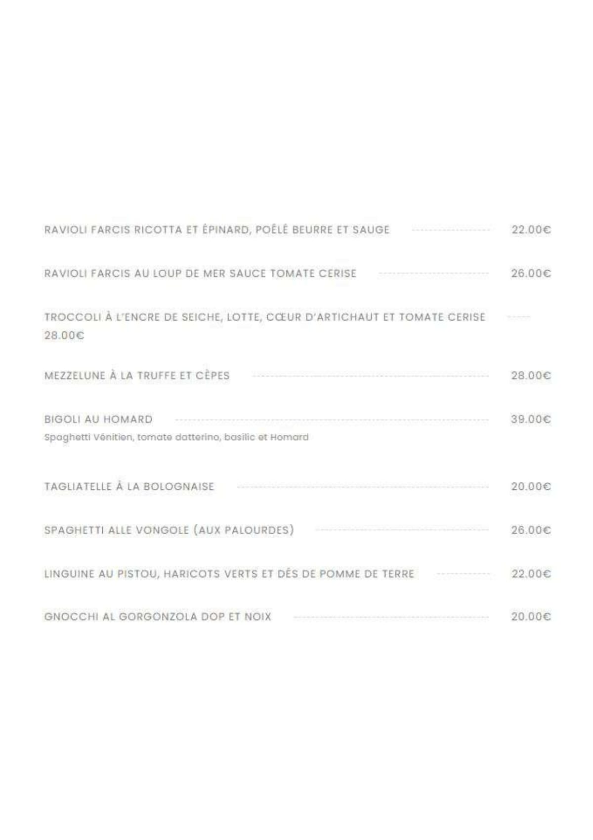 Carte et Menus 2024 - Amici Miei à Monaco | TheFork