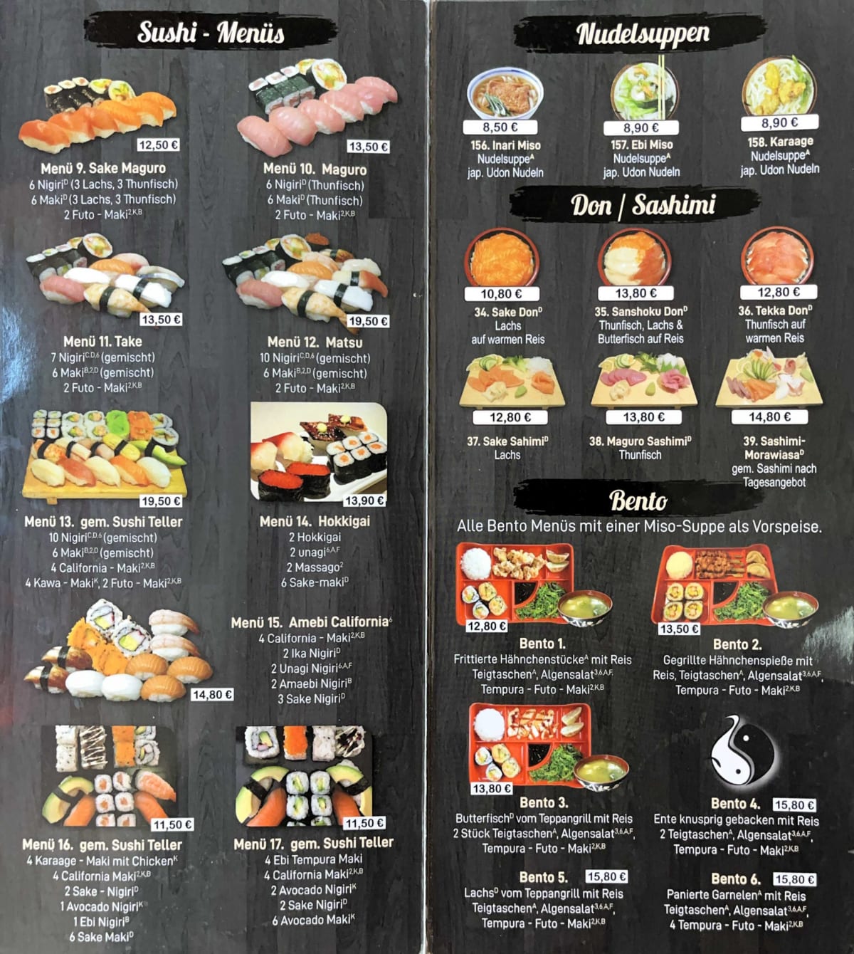Menù completo e carta 2024 - Sumo Sushi a Bochum | TheFork