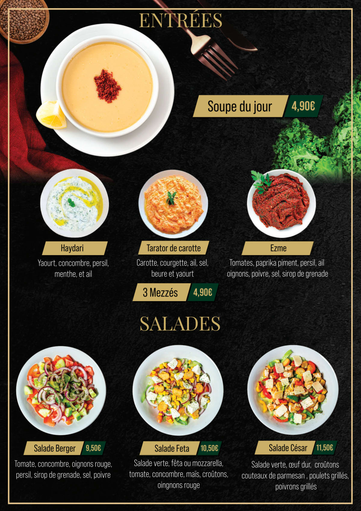 Speisekarte 2024 – Lokanta in Saint-Max – TheFork