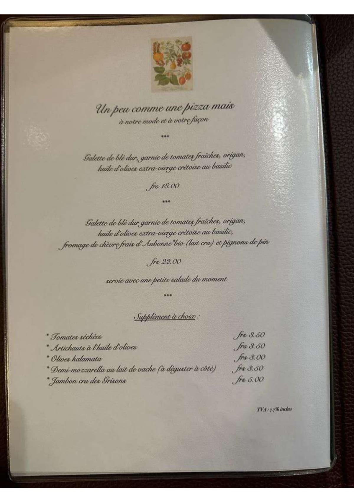 Menu 2024 - Café de l'Hôtel de ville in Lausanne | TheFork