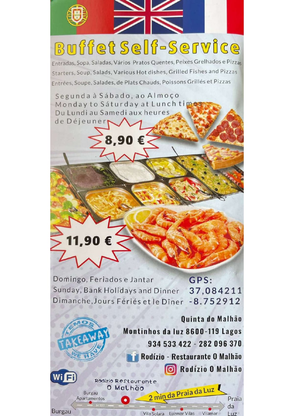 Speisekarte 2024 – Rodízio Restaurante O Malhão in Luz – TheFork