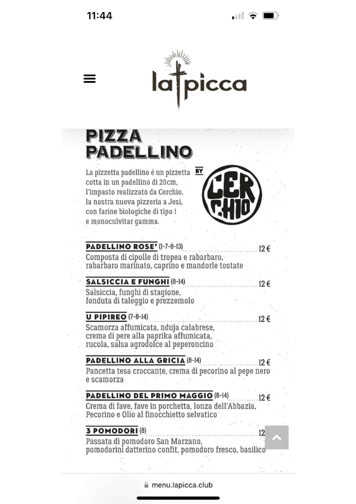 Carta y menù 2024 Actualizados - La Picca en Jesi | TheFork