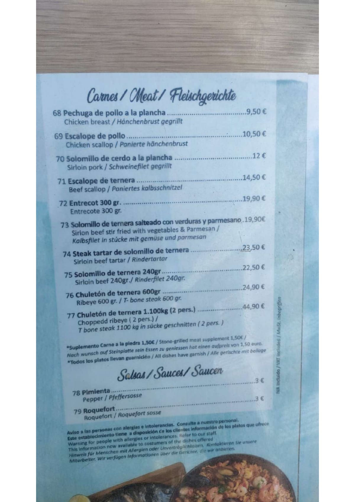 Carta y menù 2024 Actualizados - Arroceria Casa Aurelio en L Arenal ...