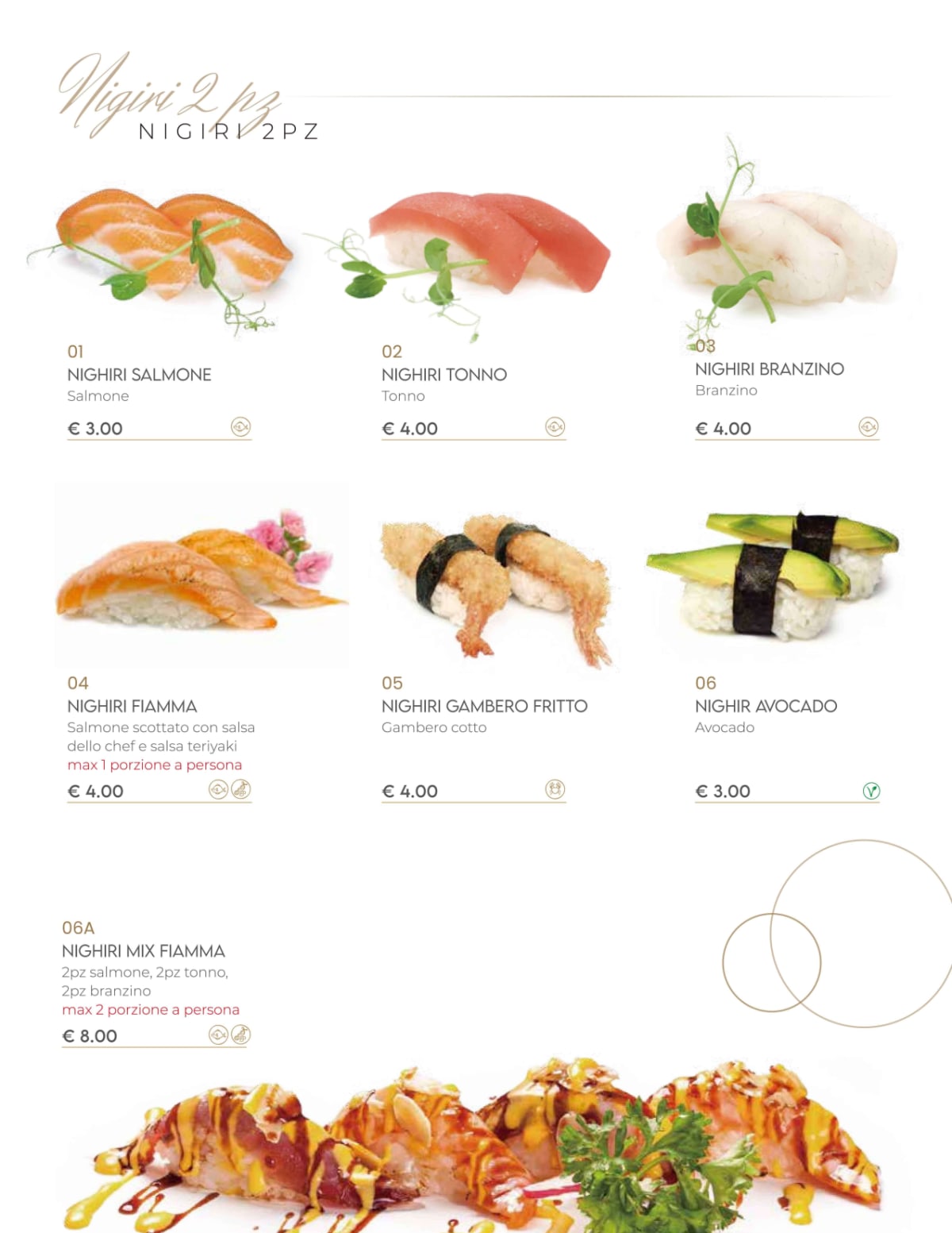 Carte et Menus 2024 - Sushi Fratelli Milano à Milan | TheFork