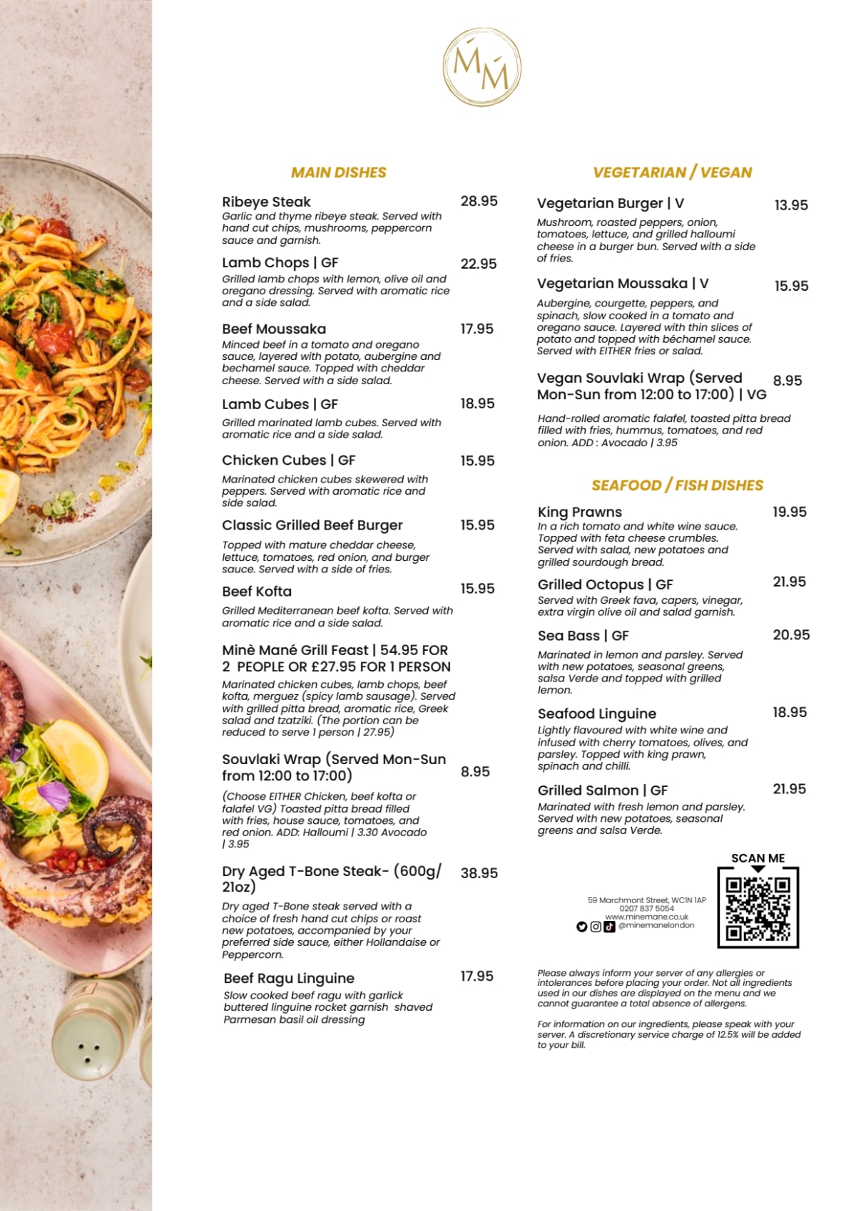 Menus 2024 - Mine Mane in London | TheFork