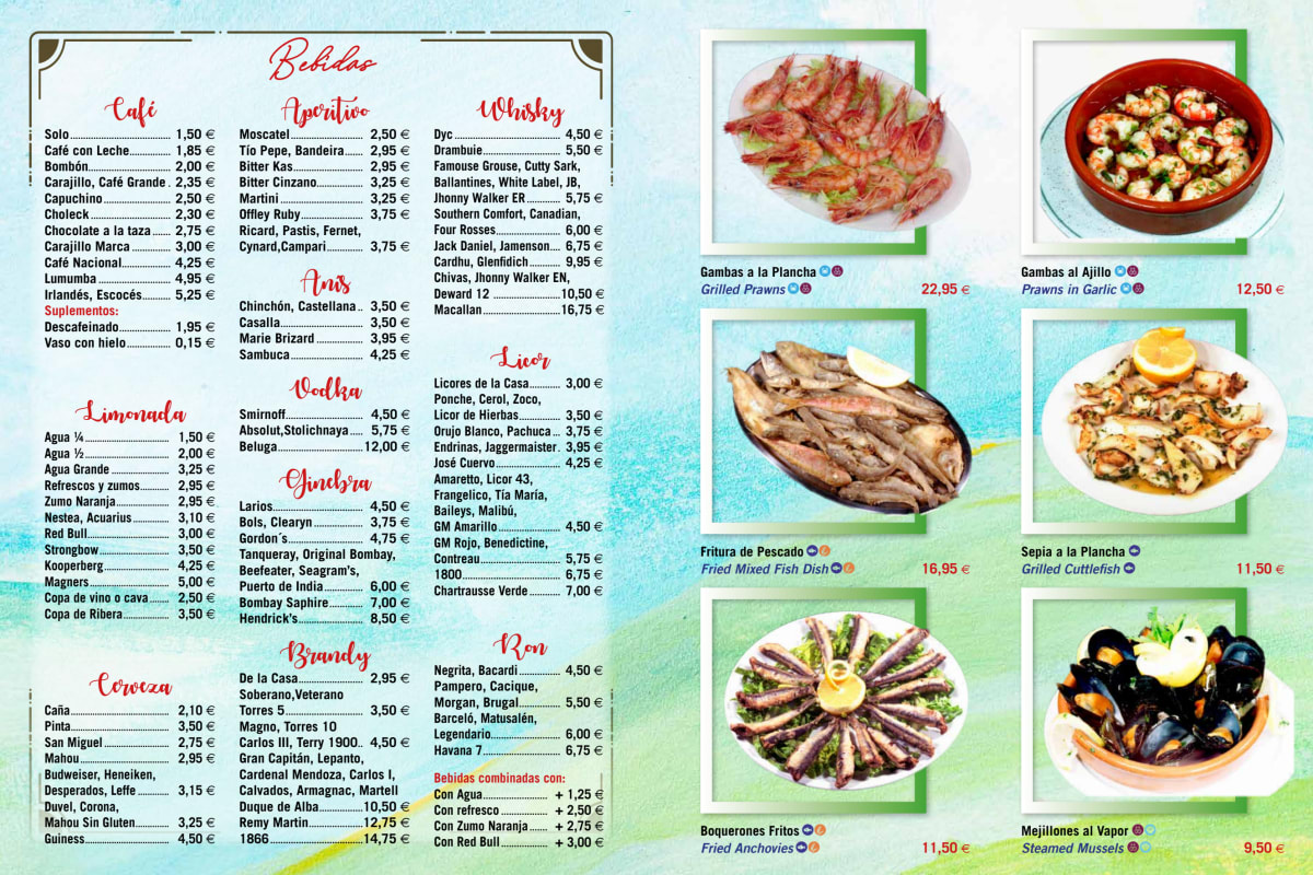 Carte et Menus 2024 - La Bahía à Benidorm | TheFork